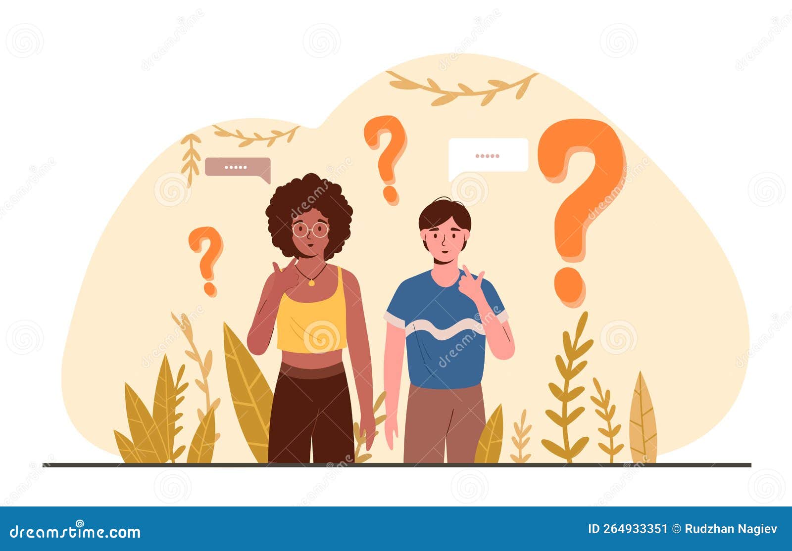 People asking question stock vector. Illustration of occupation - 264933351