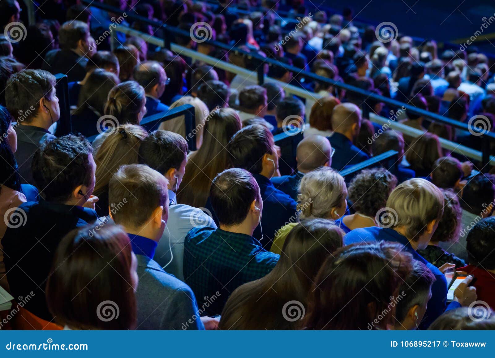 People Attend Business Conference in Congress Hall Editorial ...