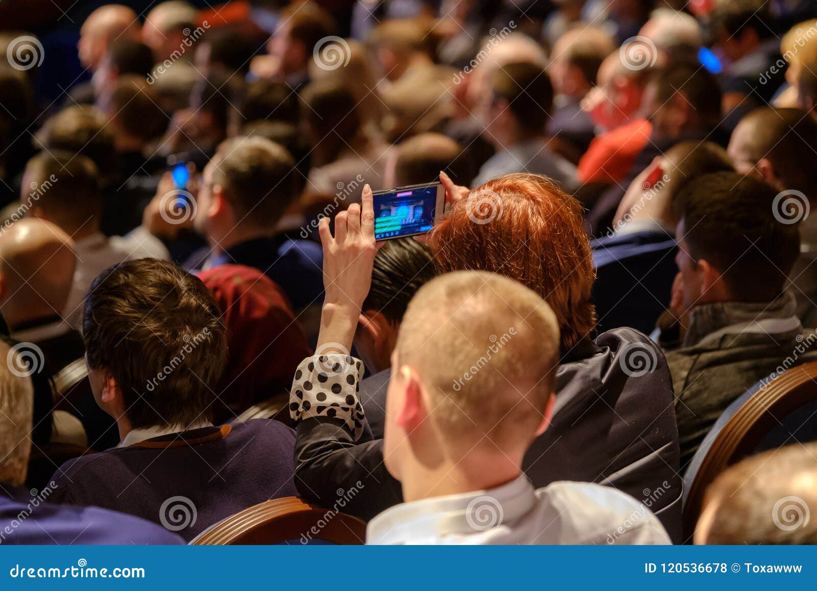 People Attend Business Conference in Congress Hall Editorial Stock ...