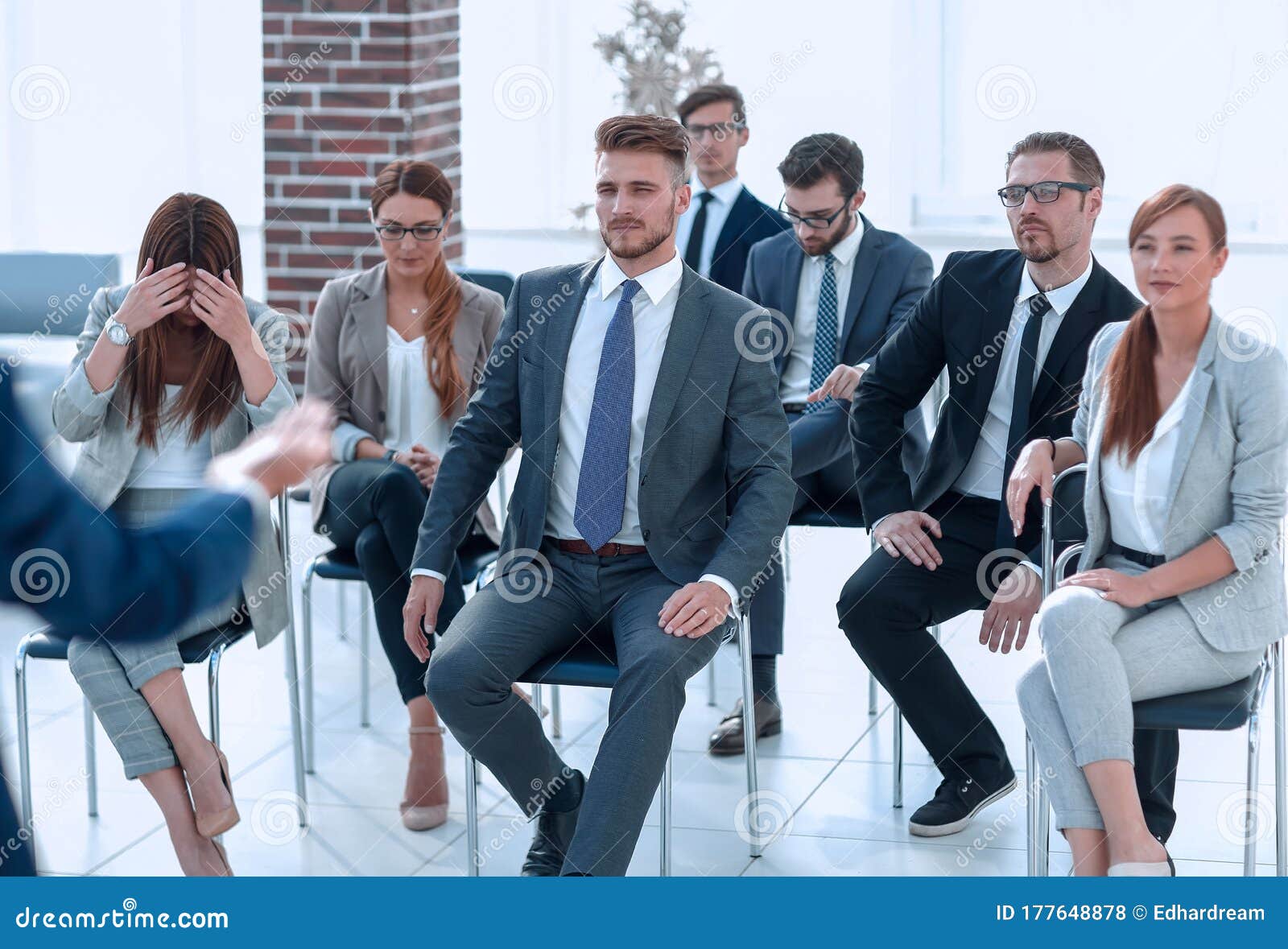 People Attend Business Conference in the Congress Hall Stock Photo ...