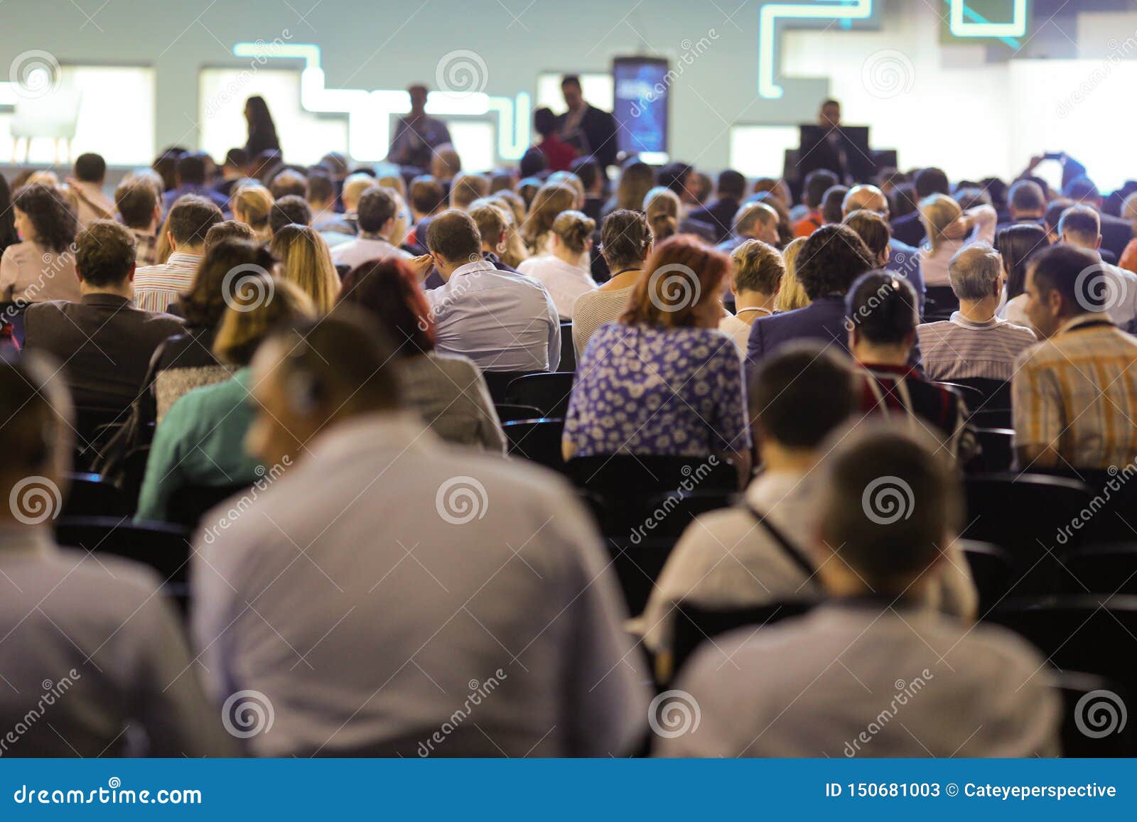 People Attend a Conference in a Big Hall Editorial Stock Photo - Image ...