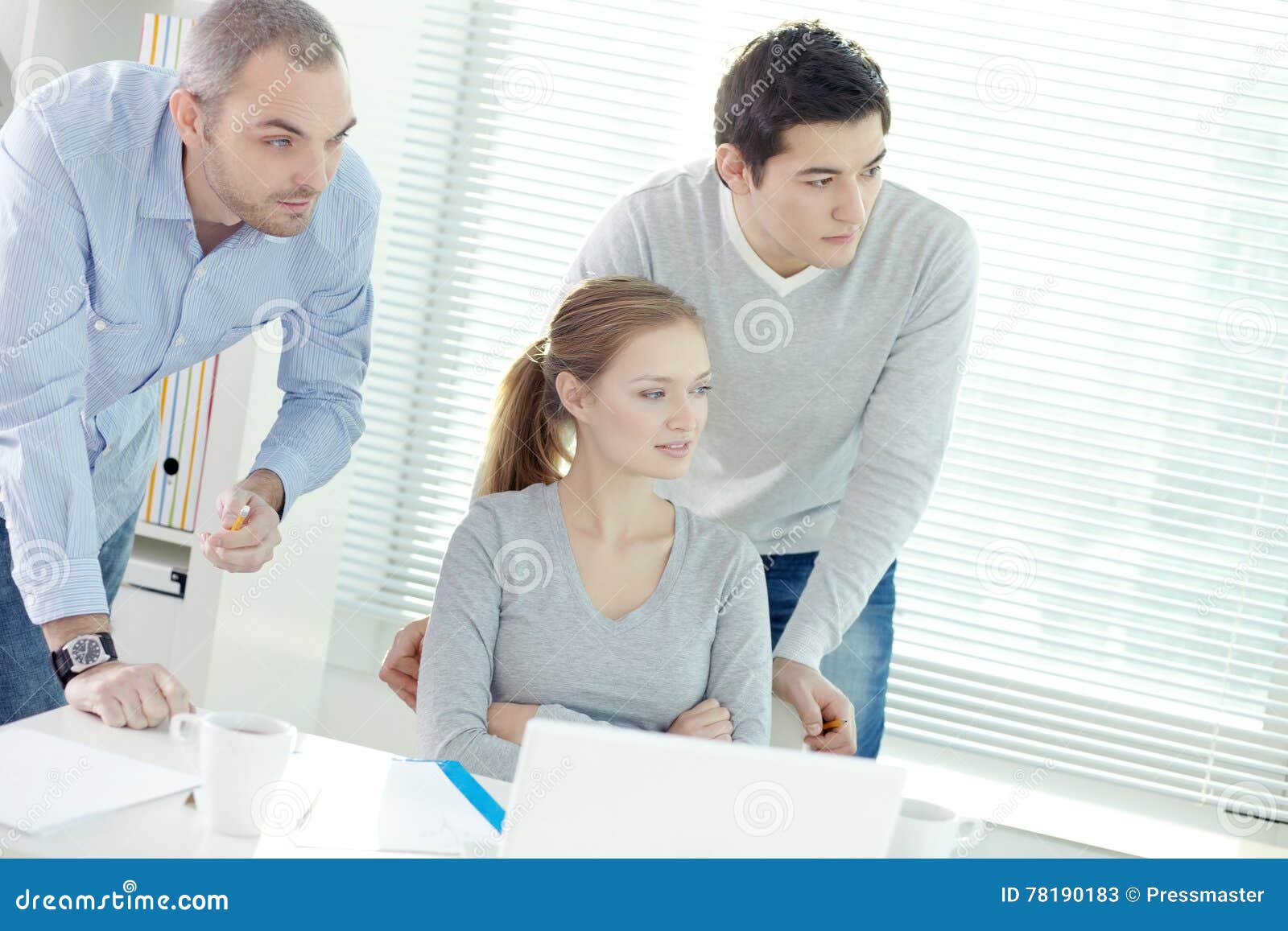 People at attention stock image. Image of watching, business - 78190183