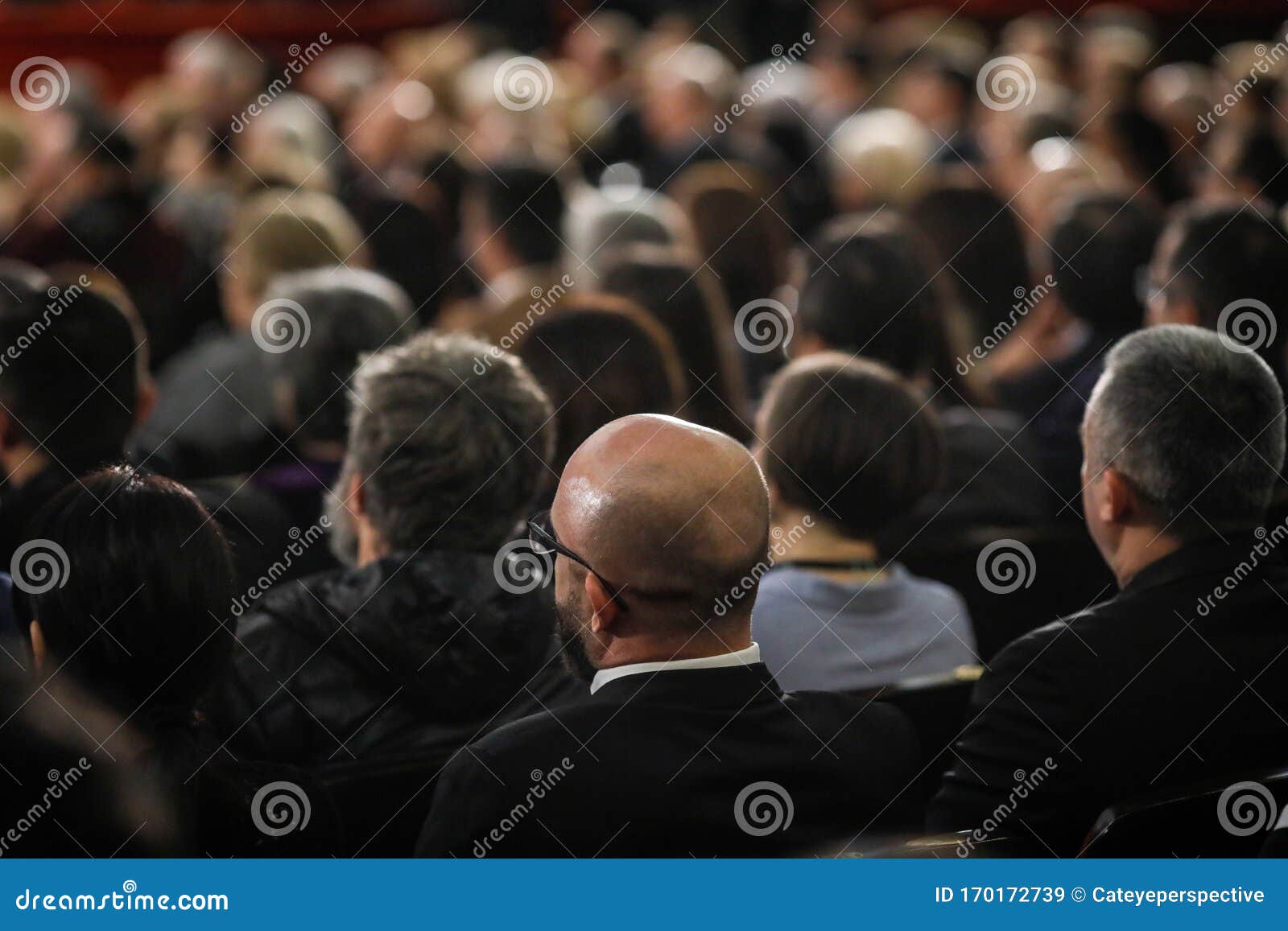 People in the Audience Watching a Classical Concert Inside a Hall ...