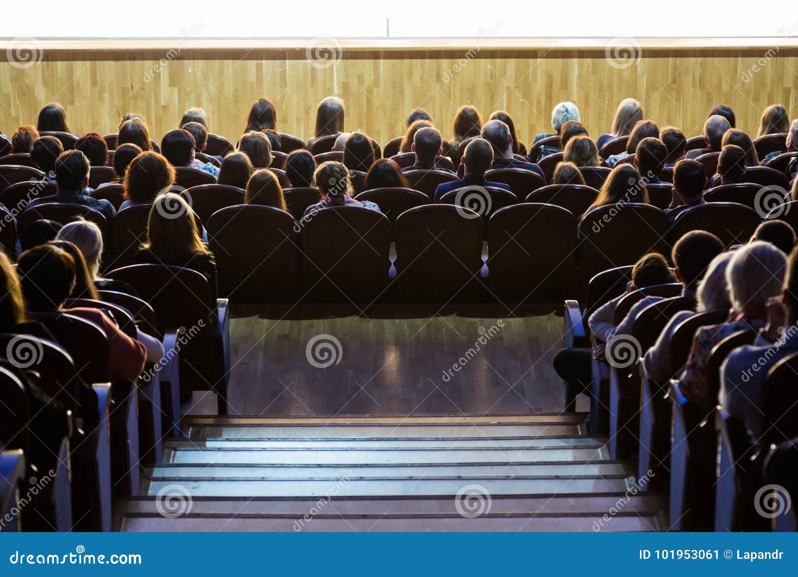 People in the Auditorium during the Performance. a Theatrical ...