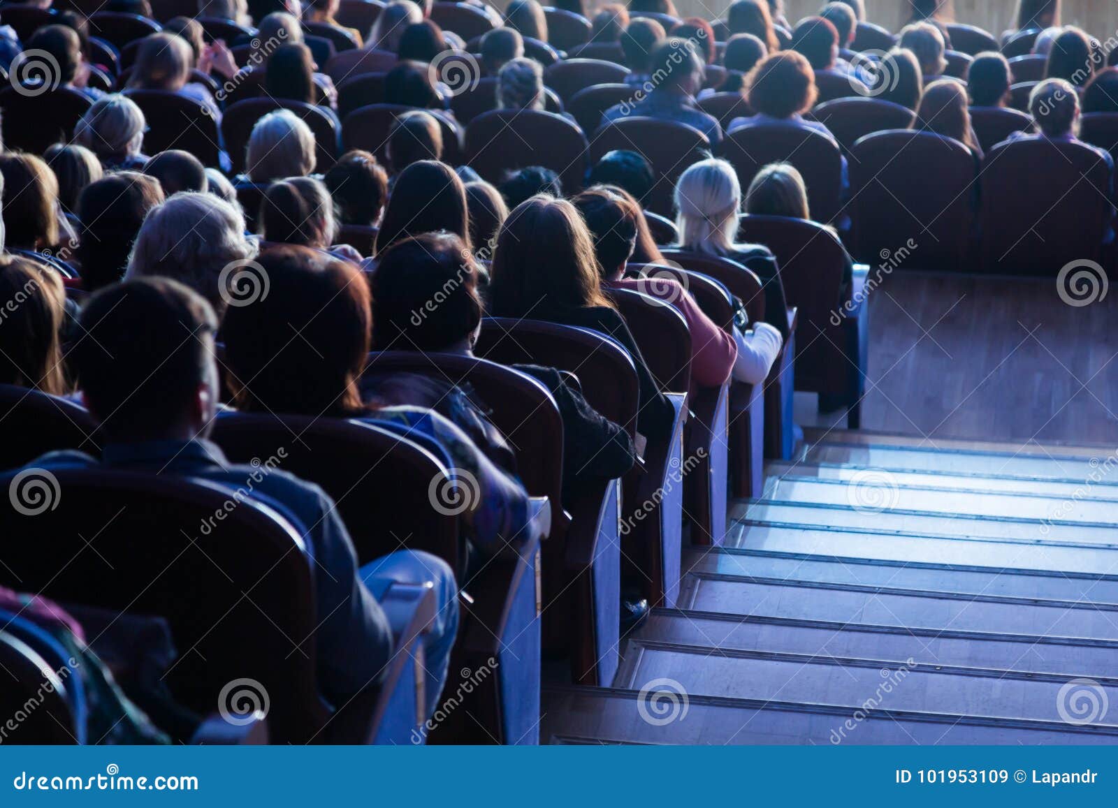 People in the Auditorium during the Performance. a Theatrical ...