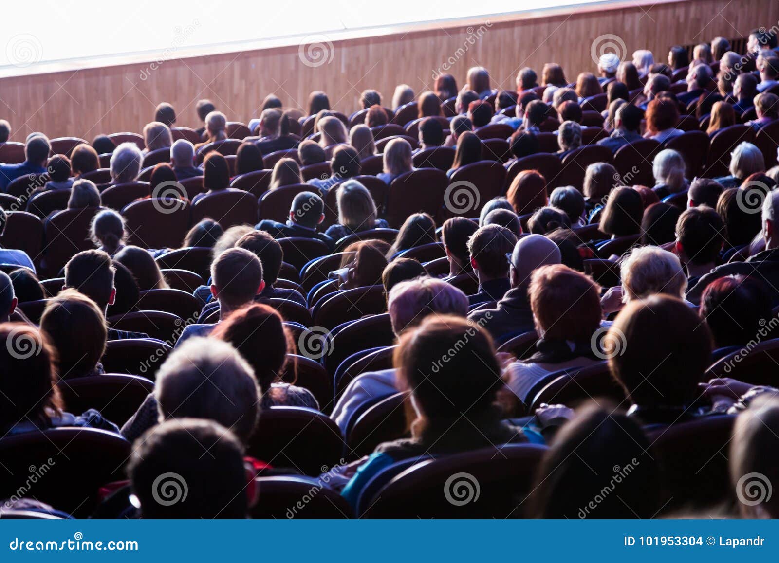 People in the Auditorium during the Performance. a Theatrical ...