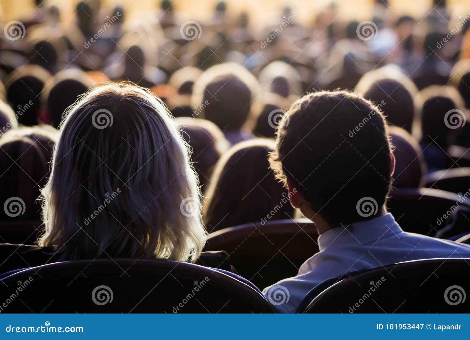 People in the Auditorium during the Performance. a Theatrical ...