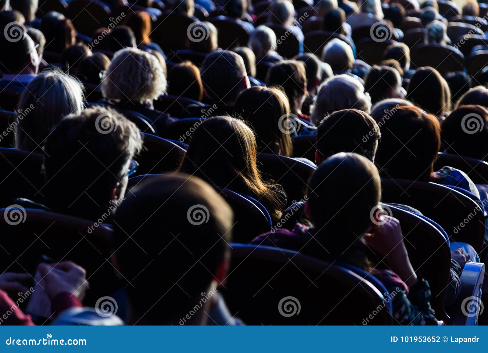 People in the Auditorium during the Performance. a Theatrical ...