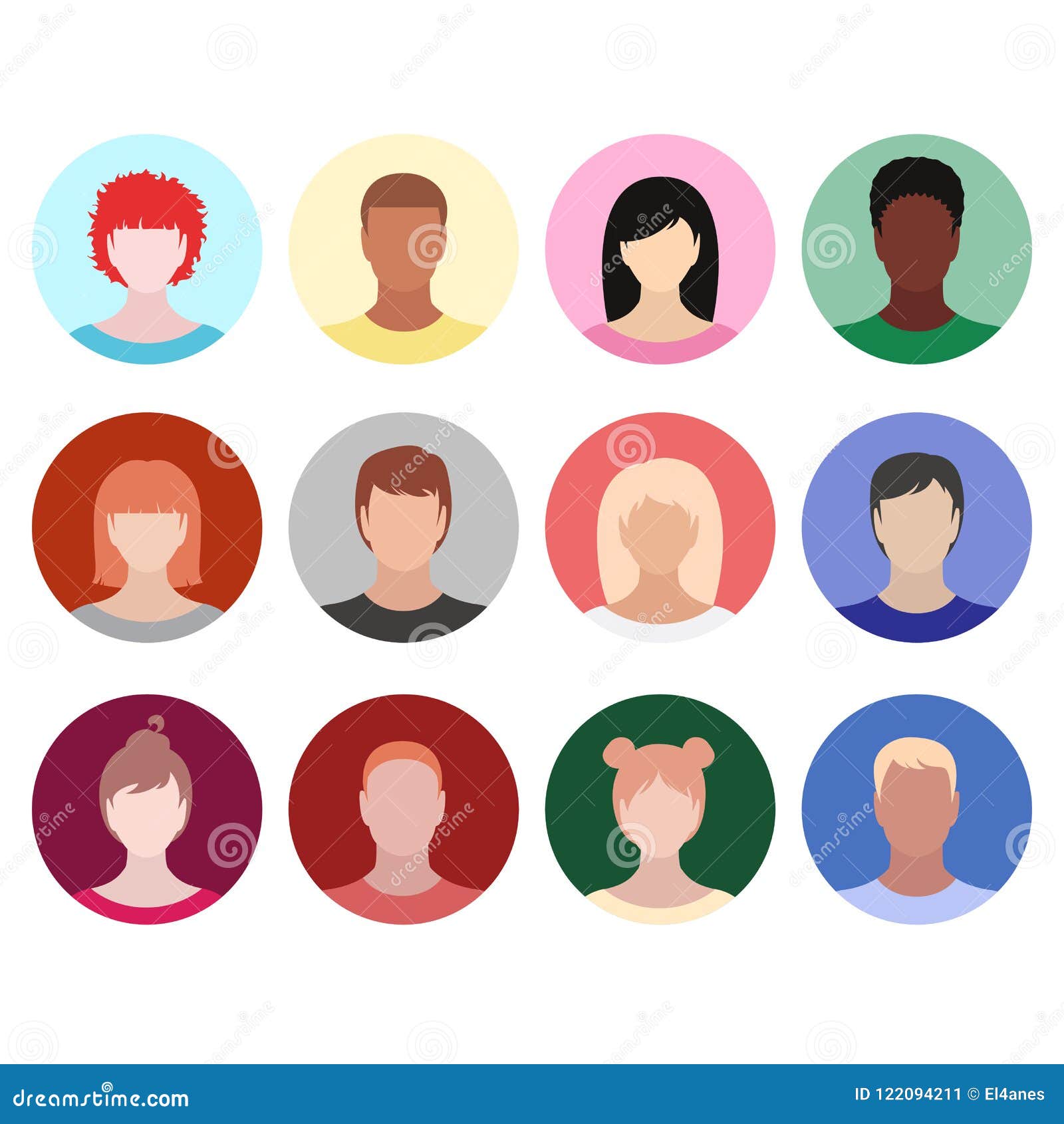 People avatar. Vector stock vector. Illustration of graphic - 122094211