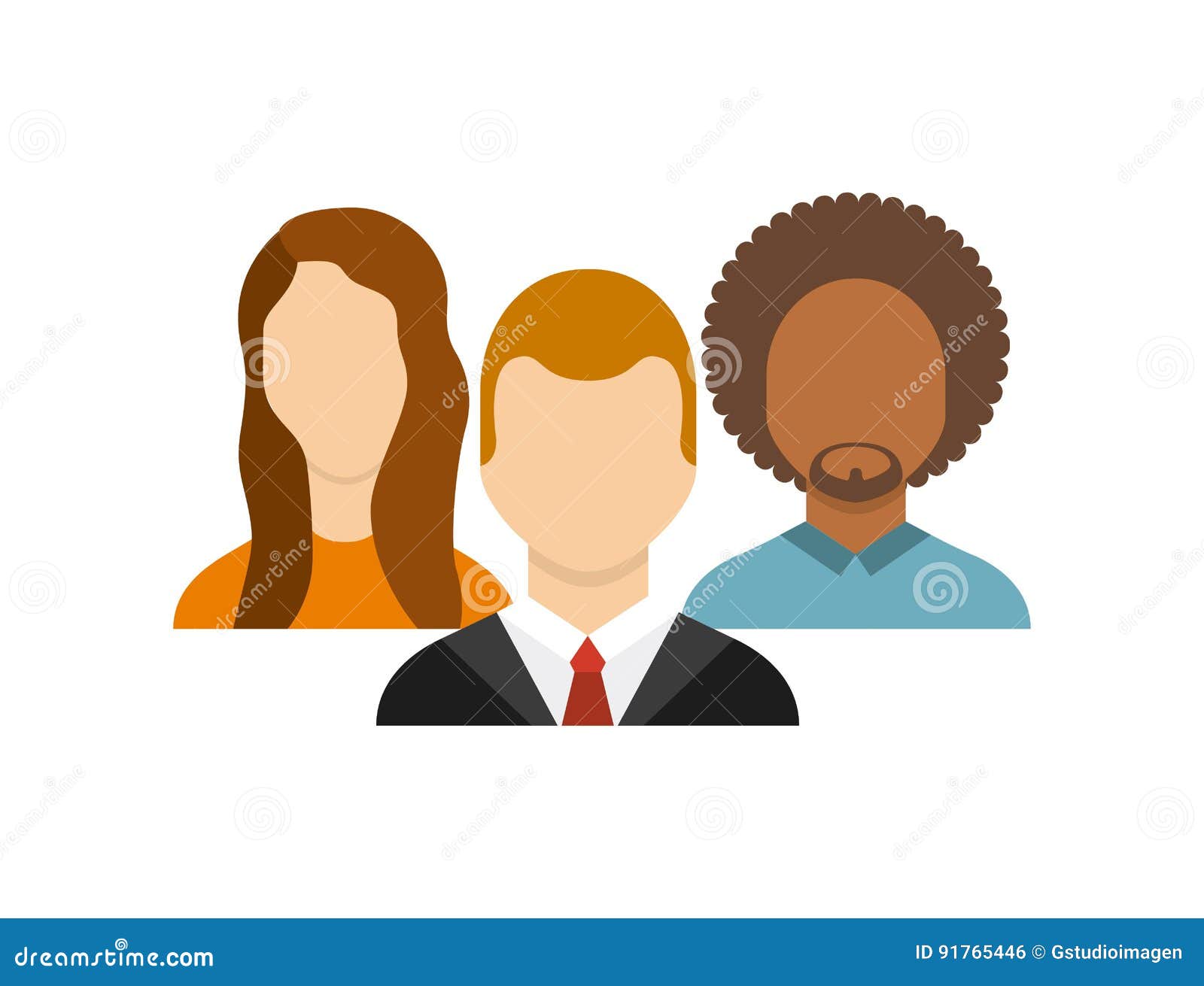 People Avatars Community Group Stock Vector - Illustration of sign ...