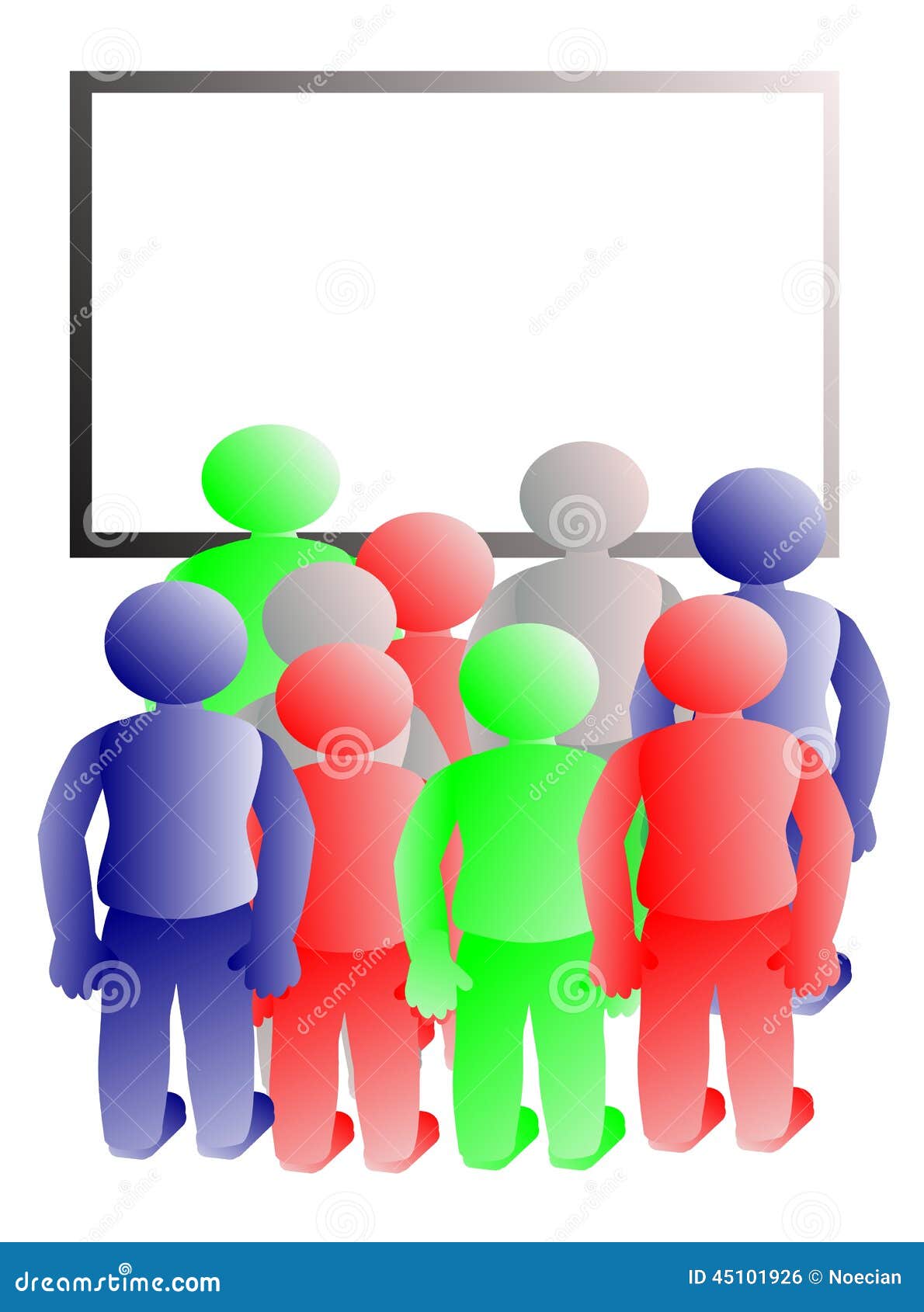 People Back View. Man Standing, Isolated Persons From Backs. Flat ...