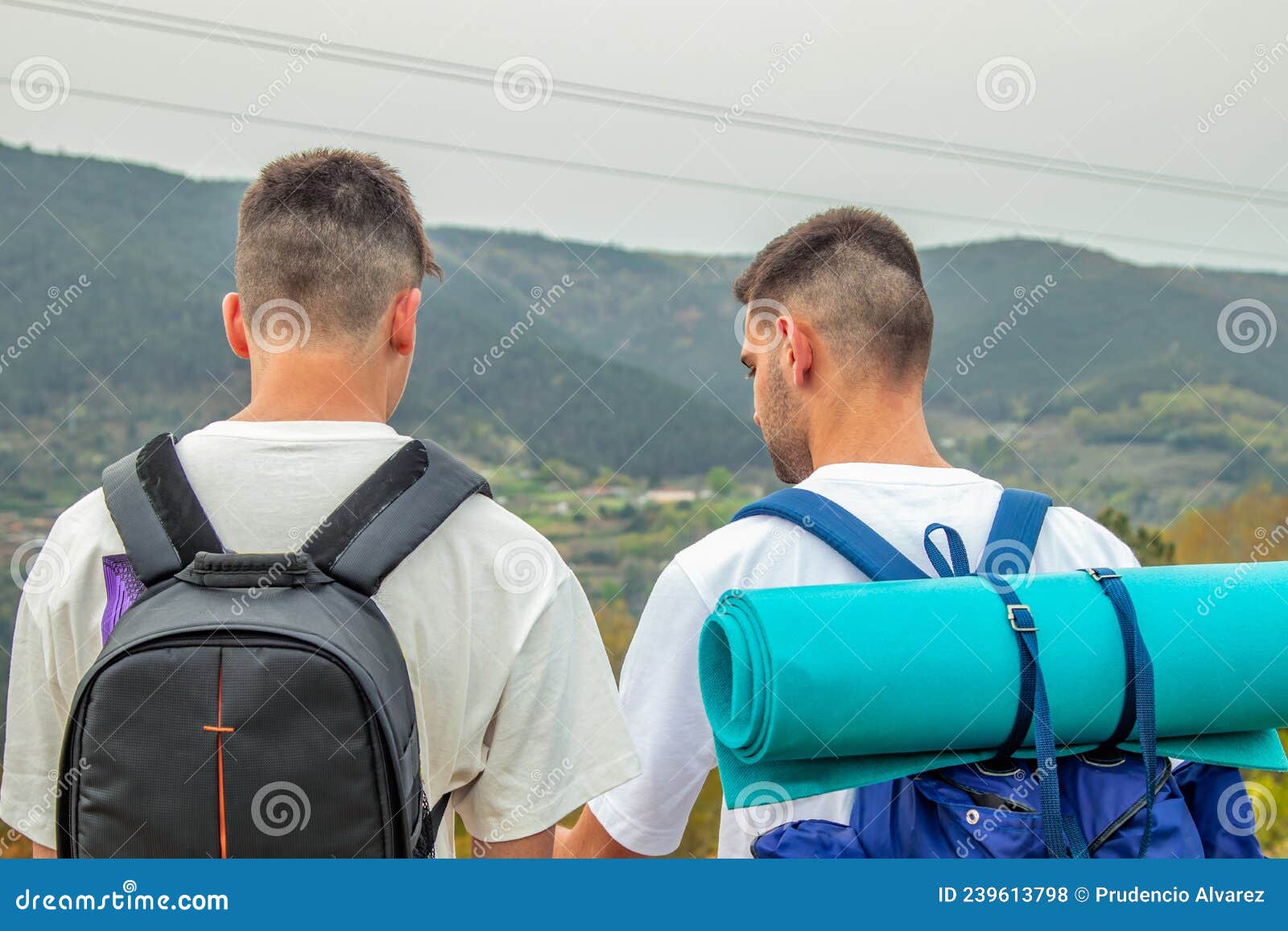 People with Backpack Hiking Stock Photo - Image of arrival, path: 239613798