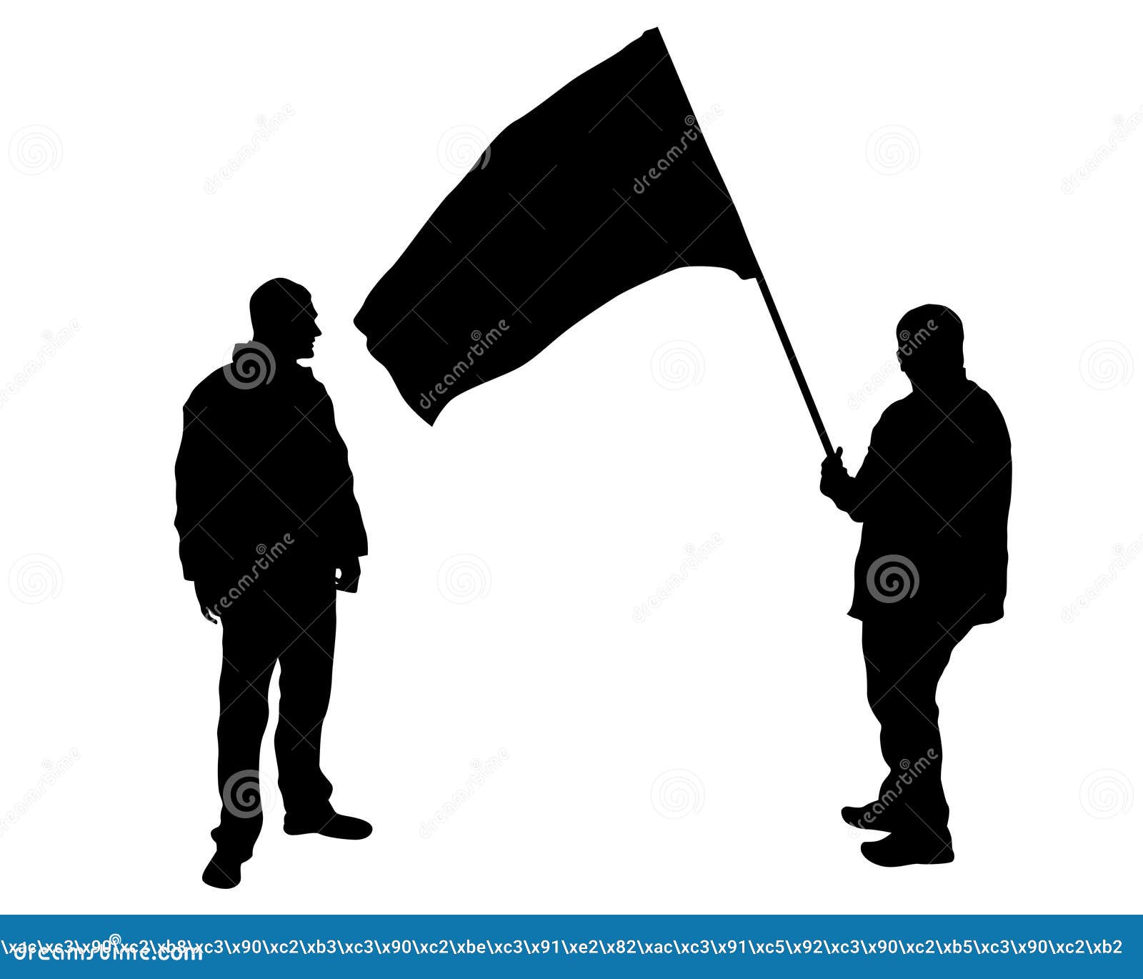 Flags of strike three stock vector. Illustration of protest - 187485811