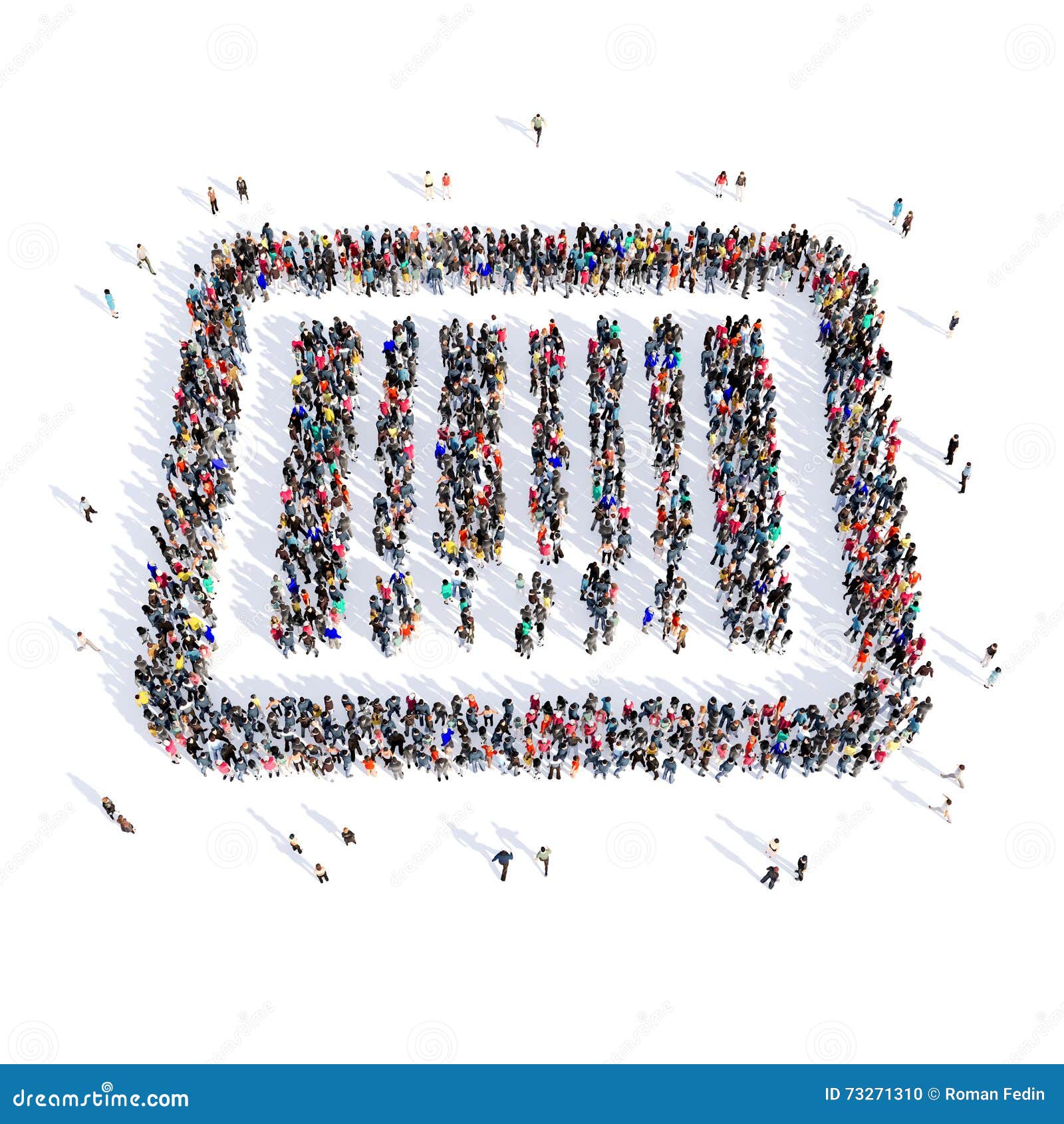 People barcode buy 3d stock illustration. Illustration of label - 73271310