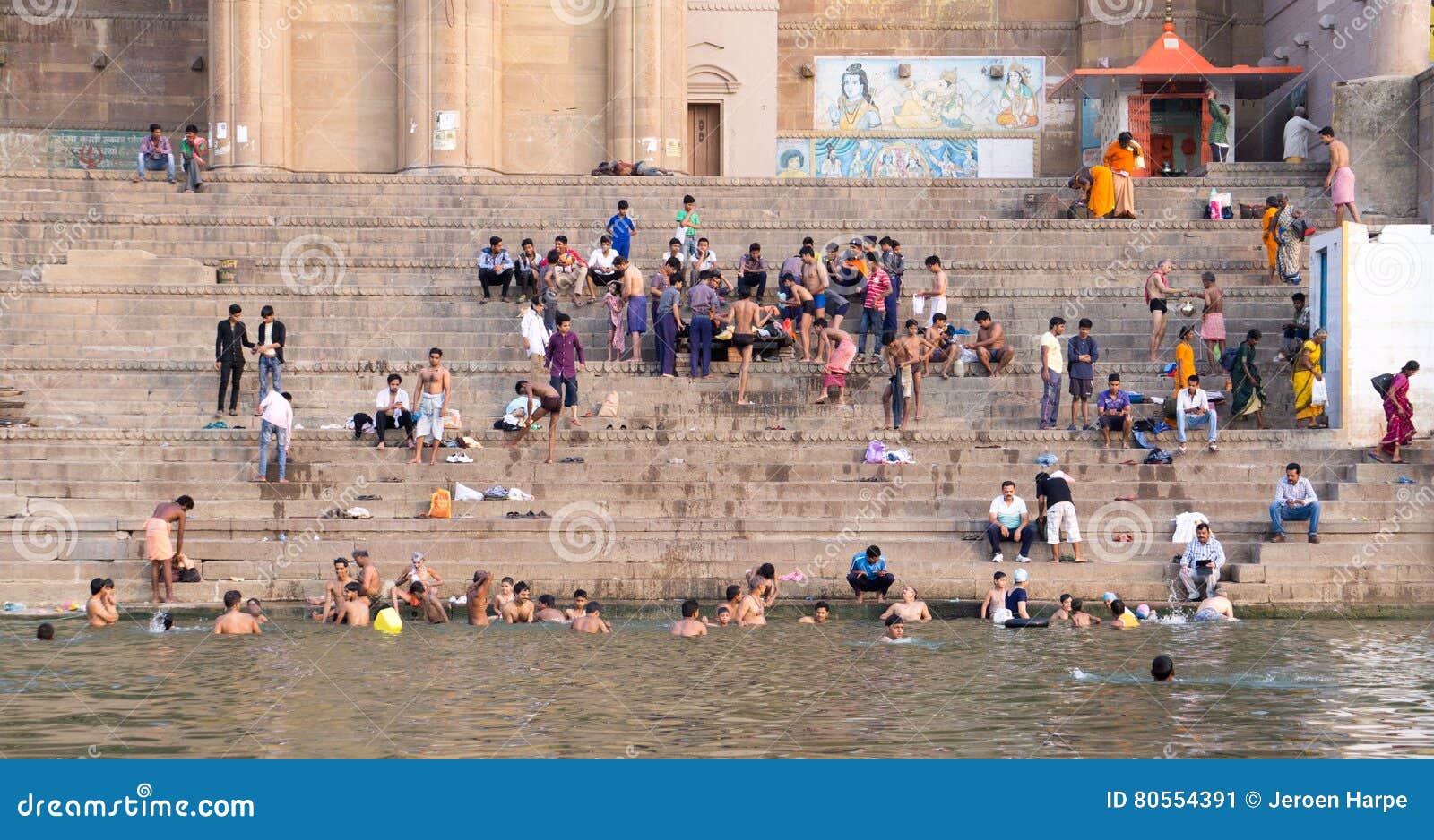 People Bathing in the Ganges Editorial Photo - Image of people ...