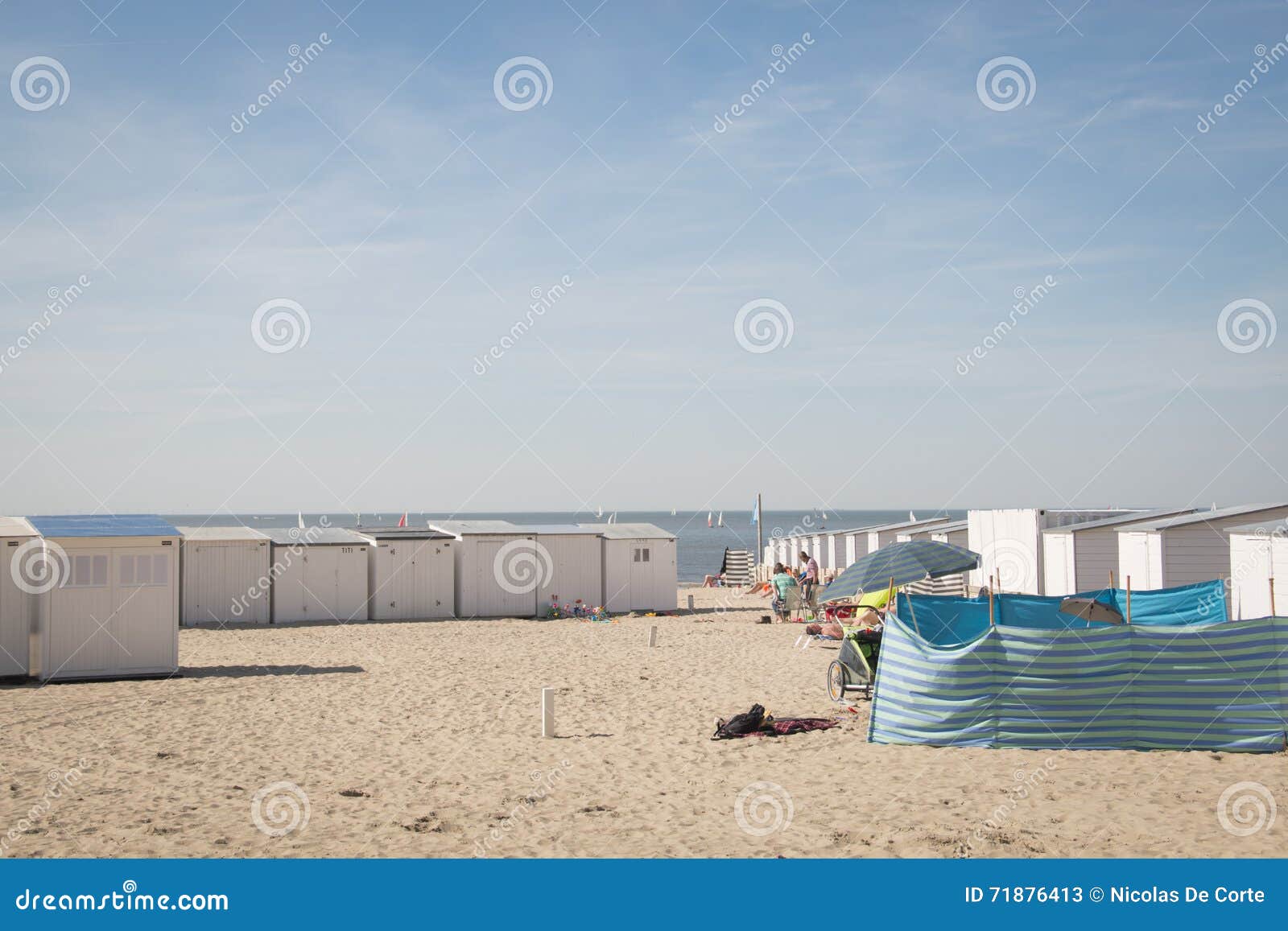 People on the Beach in Knokke, Belgium Editorial Stock Photo - Image of ...