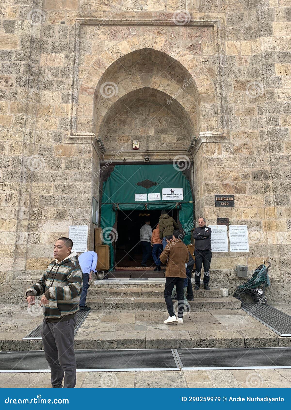 People Being Queue Entering the Ulucami Mosque Editorial Stock Image ...