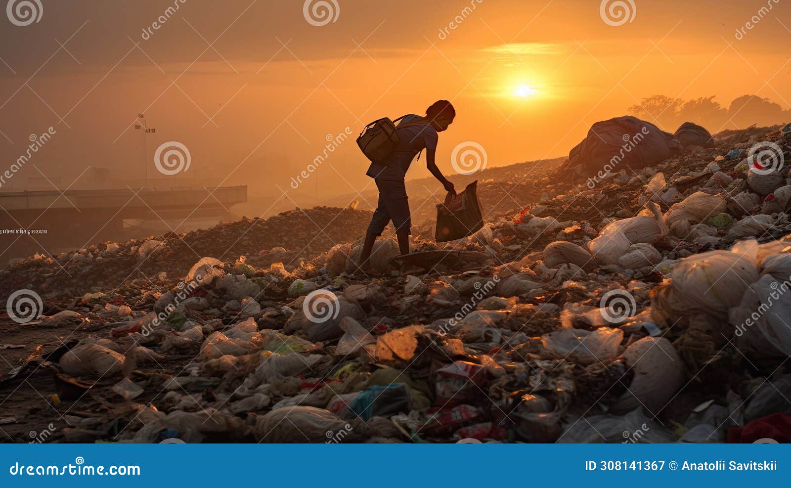 People on a Big Garbage Dump. Pollution of the Environment and Our ...