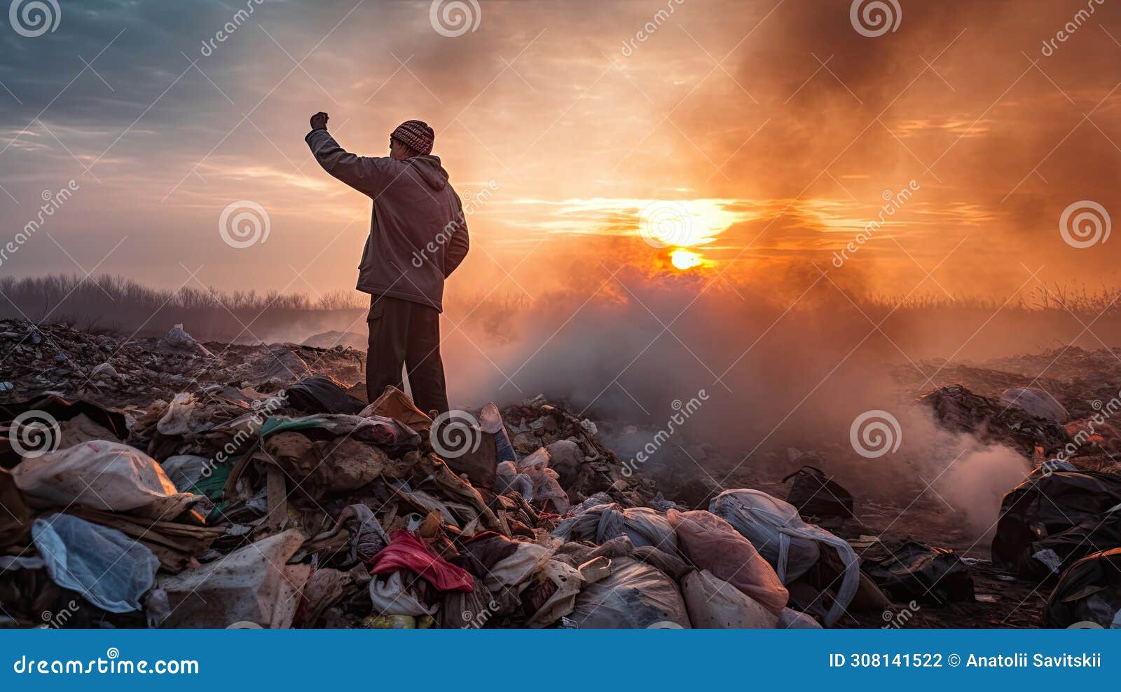 People on a Big Garbage Dump. Pollution of the Environment and Our ...