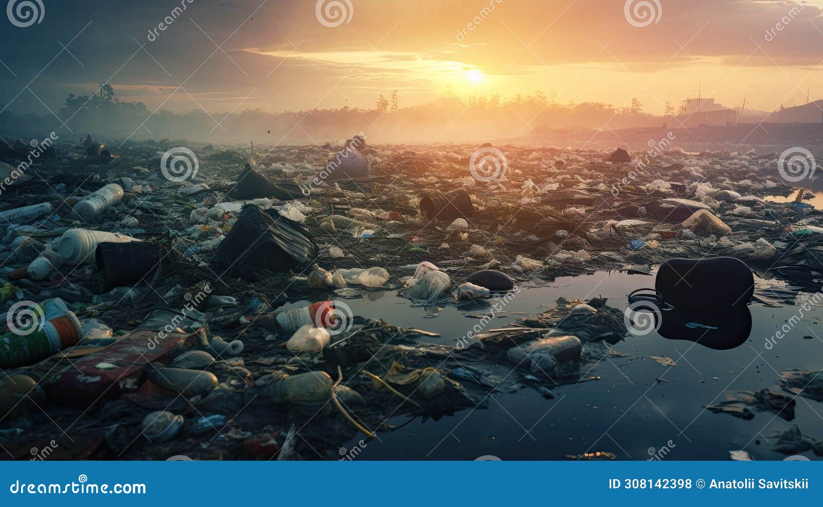 People on a Big Garbage Dump. Pollution of the Environment and Our ...