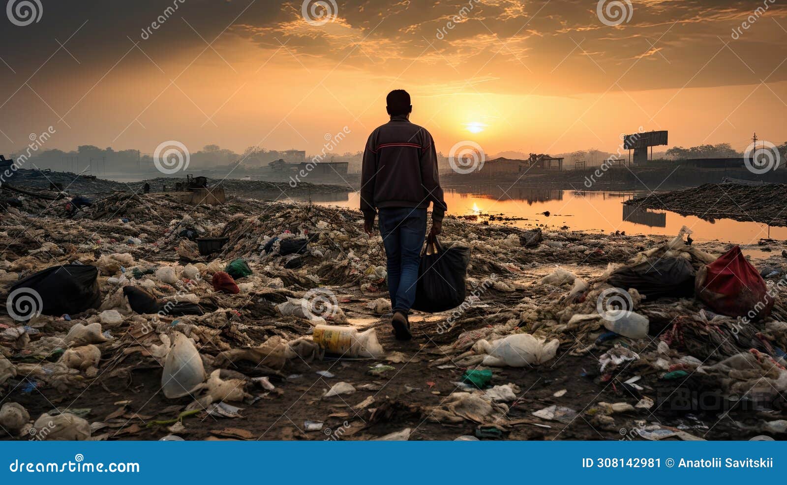 People on a Big Garbage Dump. Pollution of the Environment and Our ...