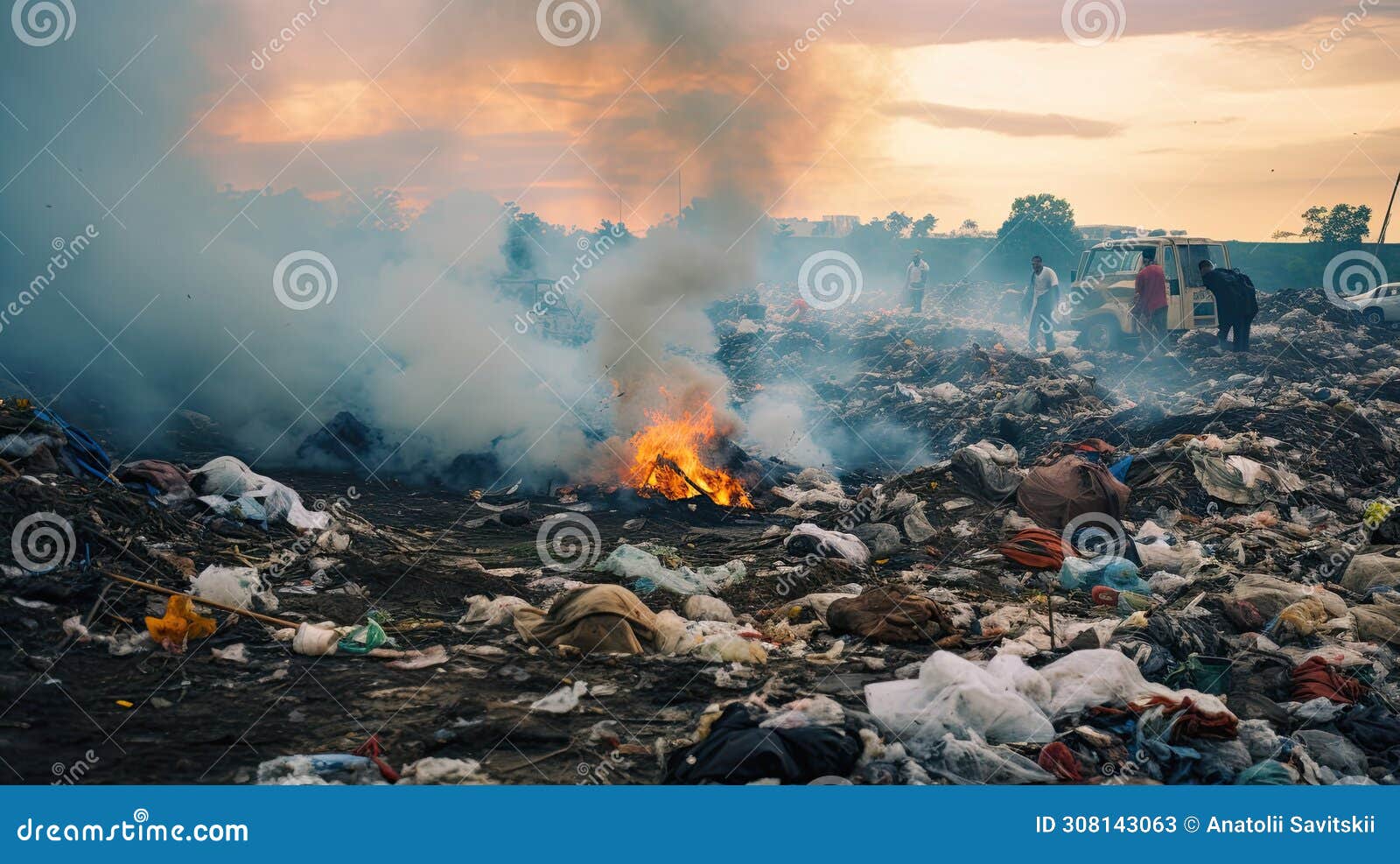 People on a Big Garbage Dump. Pollution of the Environment and Our ...
