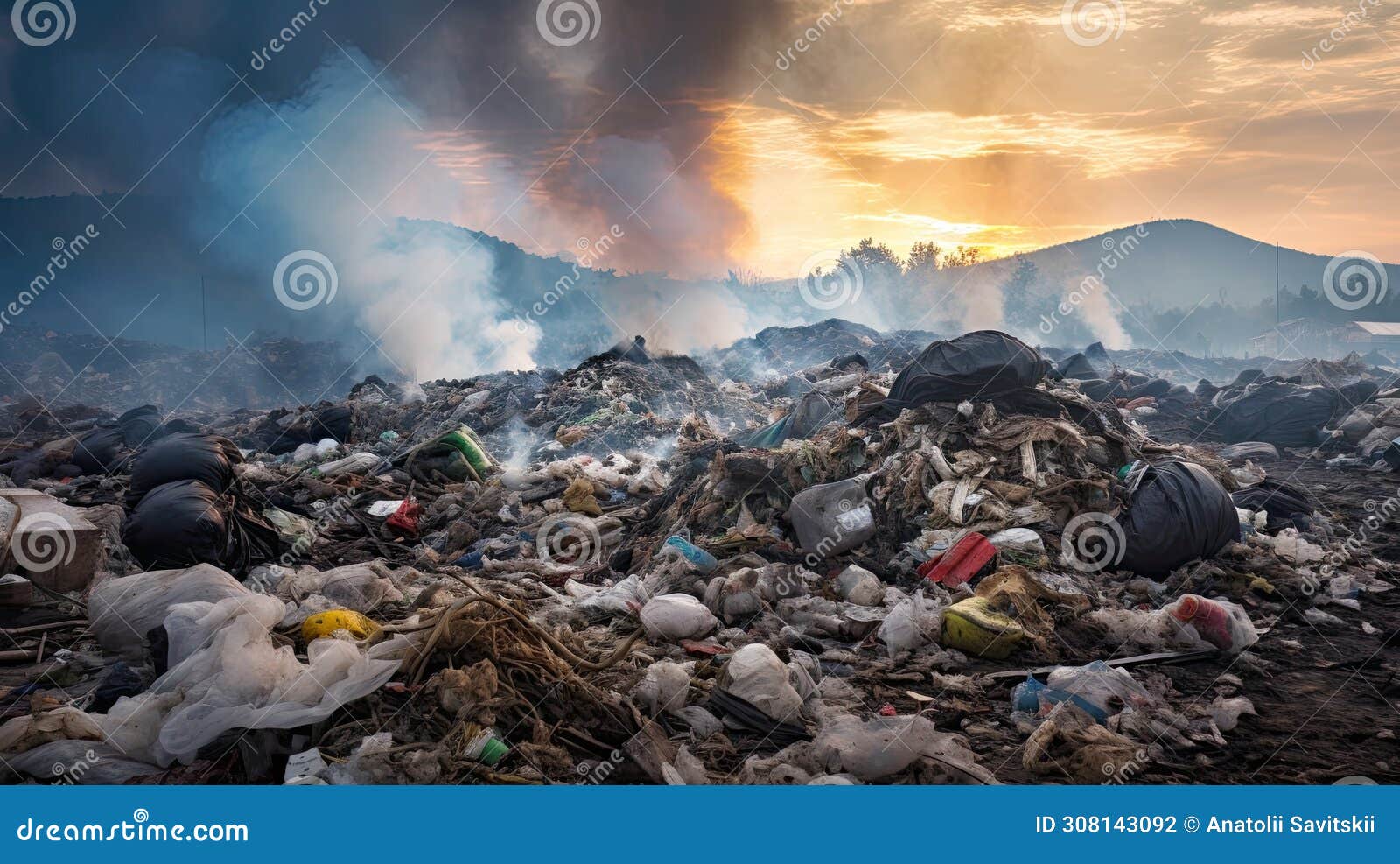 People on a Big Garbage Dump. Pollution of the Environment and Our ...