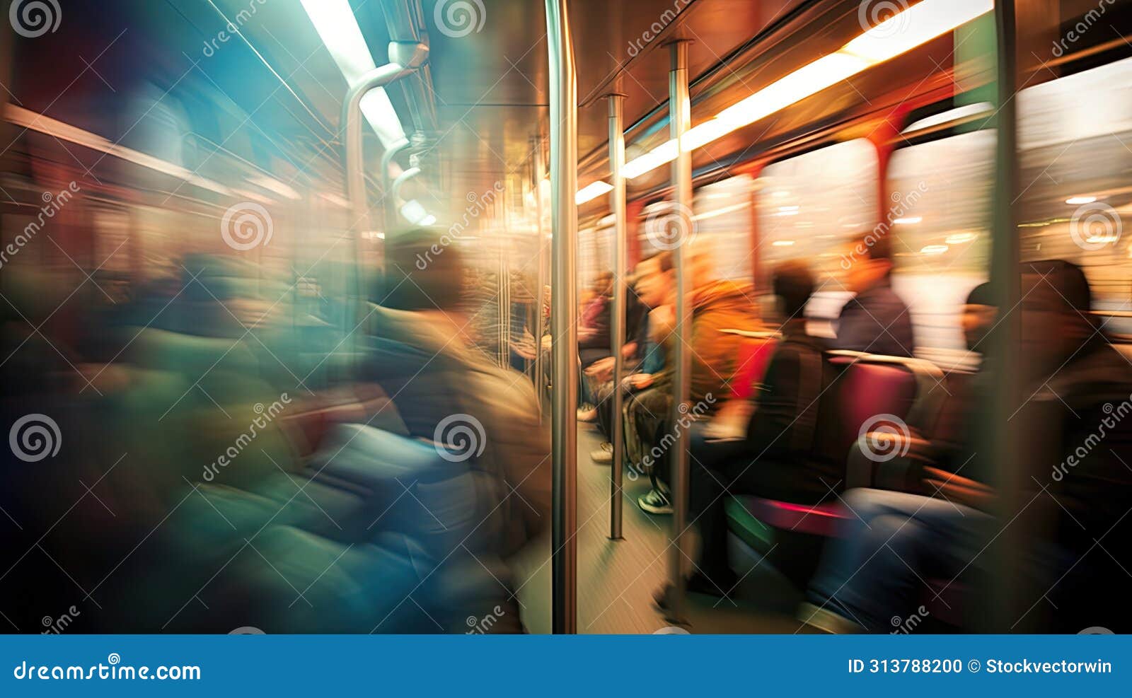 People Blurred Bus Interior Stock Illustration - Illustration of ...