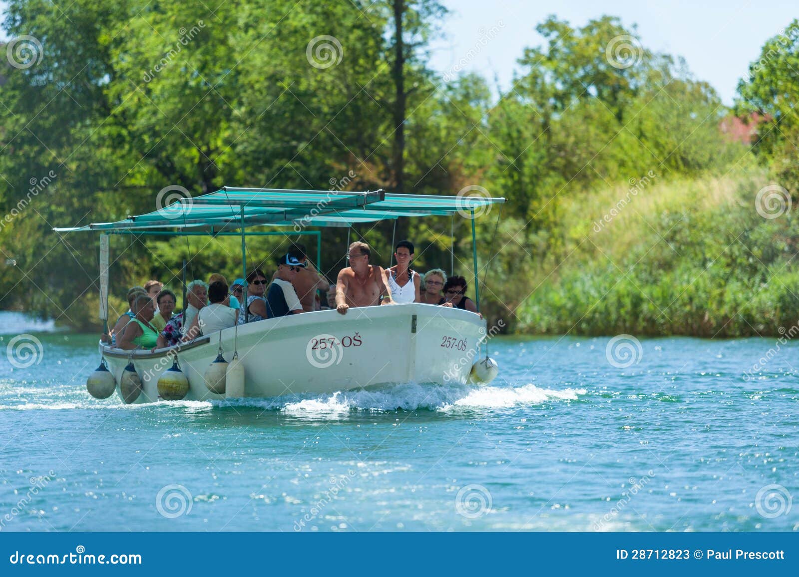 People in Boat Going on the Tour, Omis, Croatia Editorial Stock Photo ...
