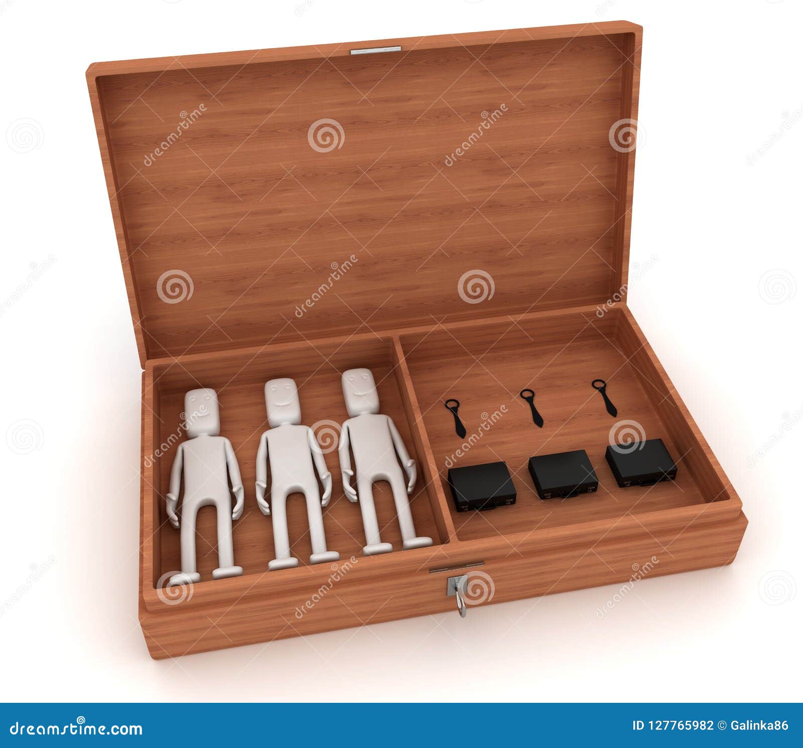 People in the Box - Conceptual Image Stock Illustration - Illustration ...