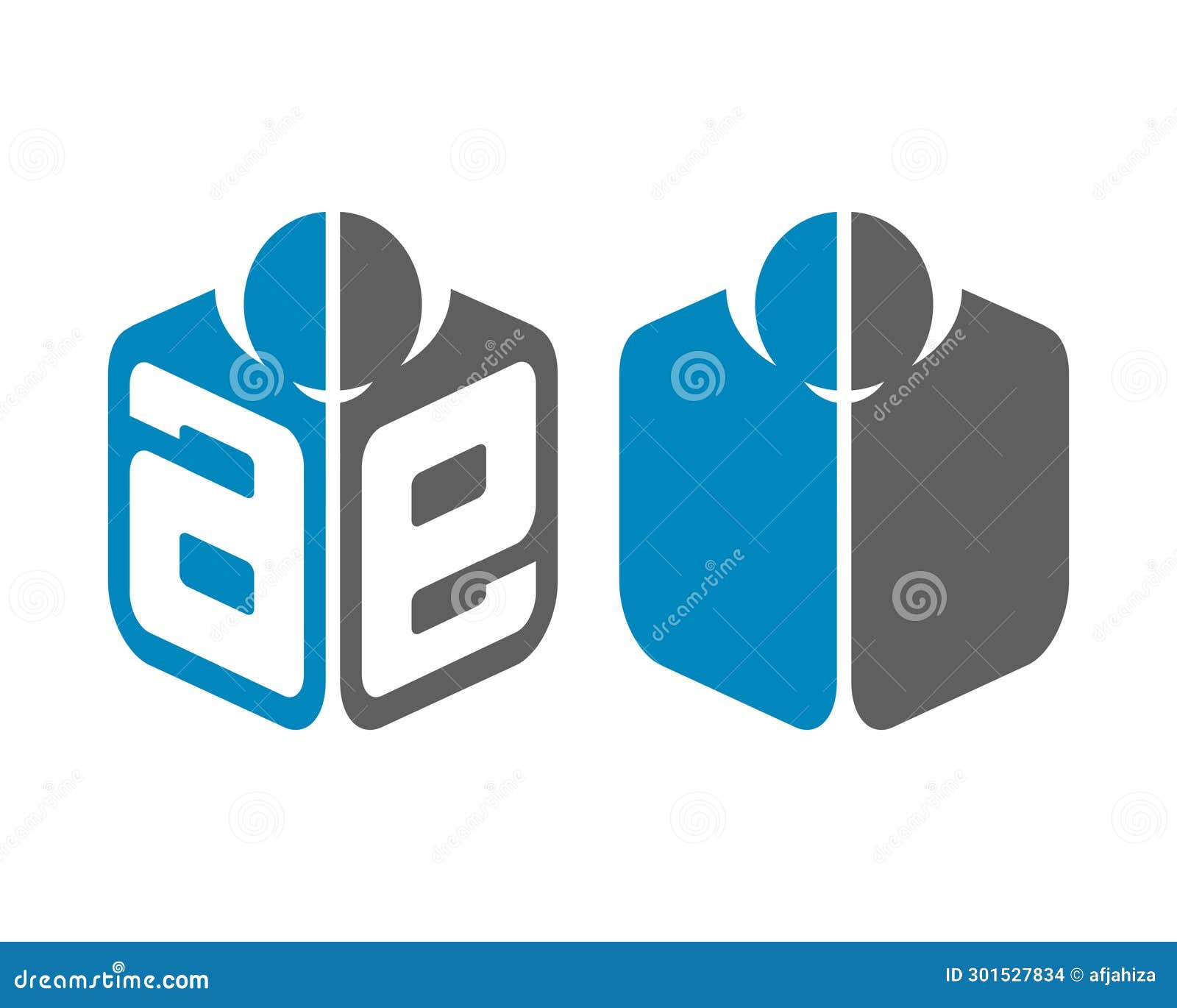 People Box Template Ae Ea Logo Stock Vector - Illustration of pattern ...