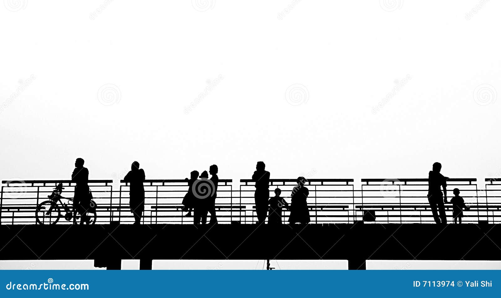 People on a Bridge stock photo. Image of bridge, persons - 7113974