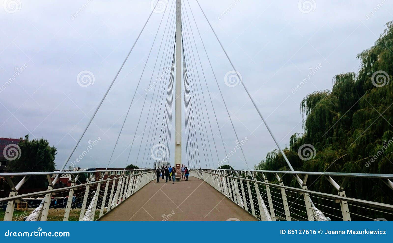People on the bridge stock photo. Image of bridge, people - 85127616