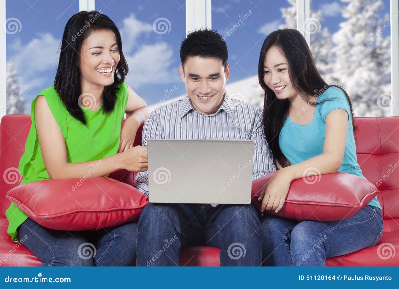 People Browsing Internet Online with Laptop Stock Photo - Image of home ...