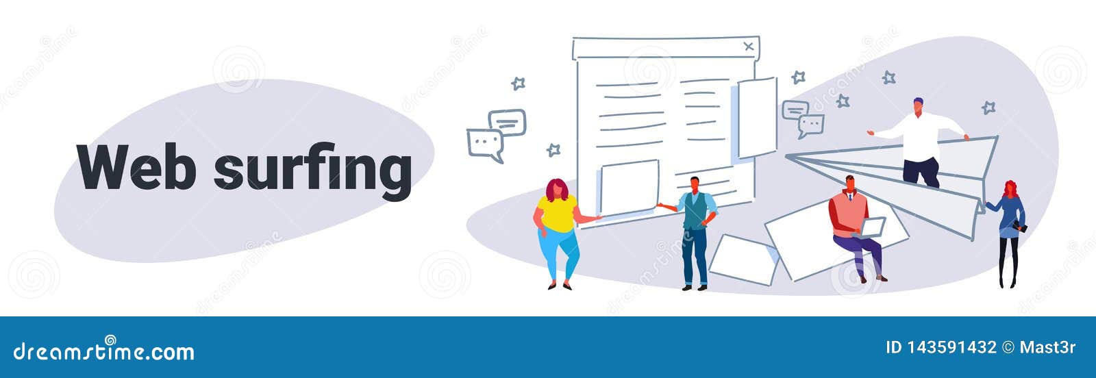 People Browsing Online Website Page Web Surfing Concept Businesspeople ...