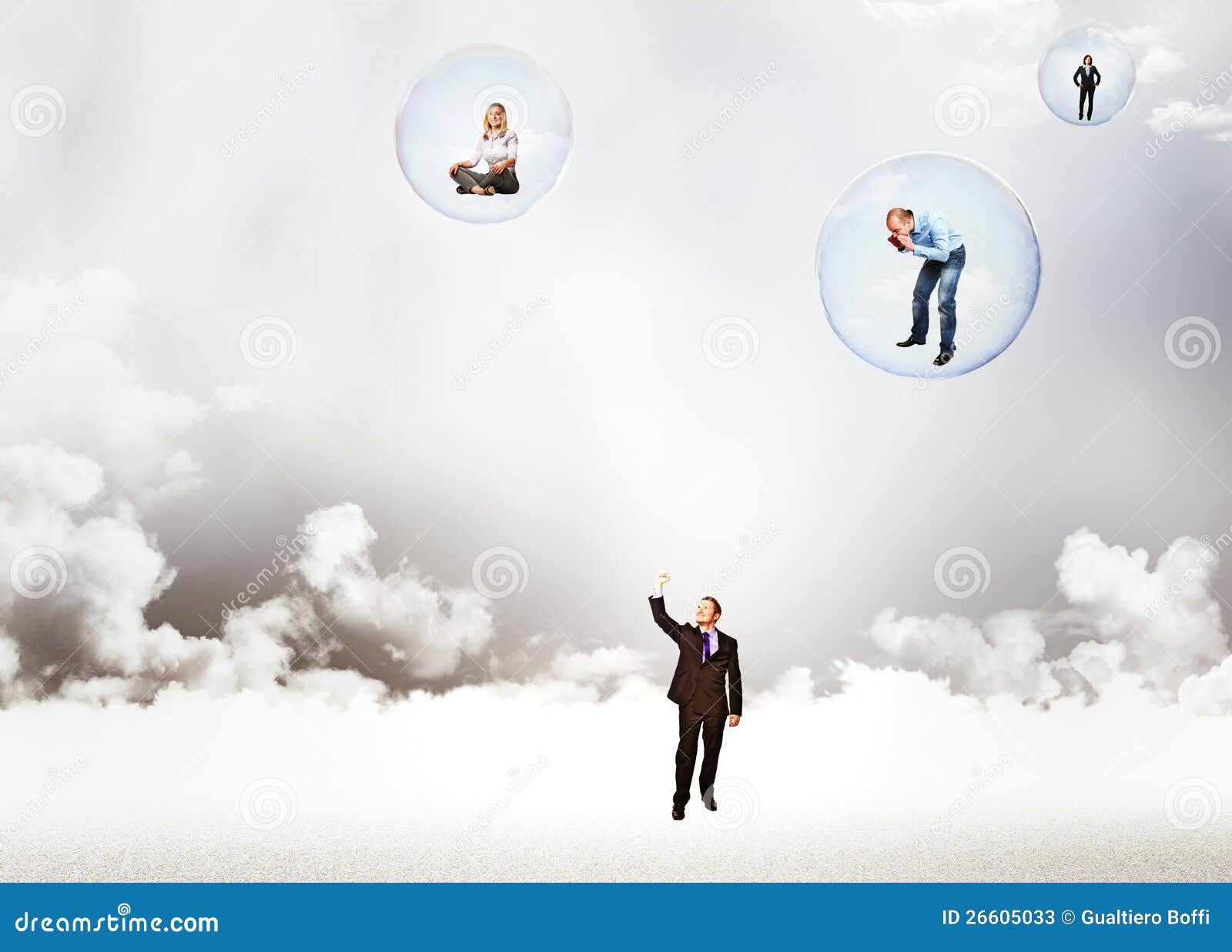 People and bubbles stock image. Image of dream, bubble - 26605033
