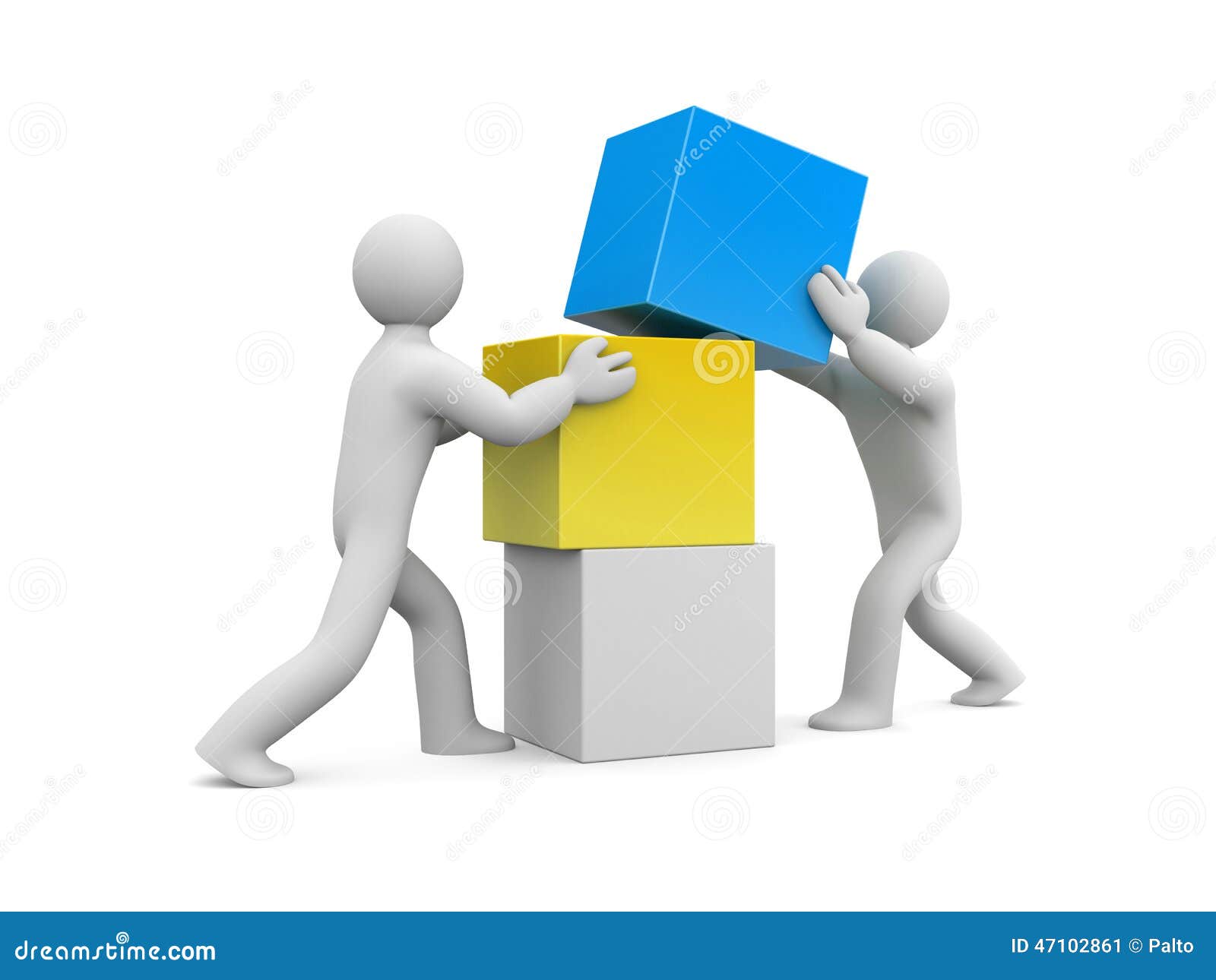 People Build Abstract Construction Stock Illustration - Illustration of ...