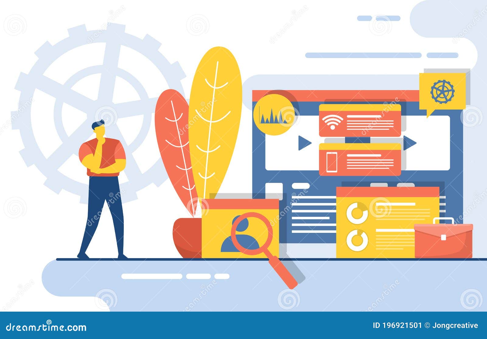 People Build Website Design Web Page Project Development Illustration ...