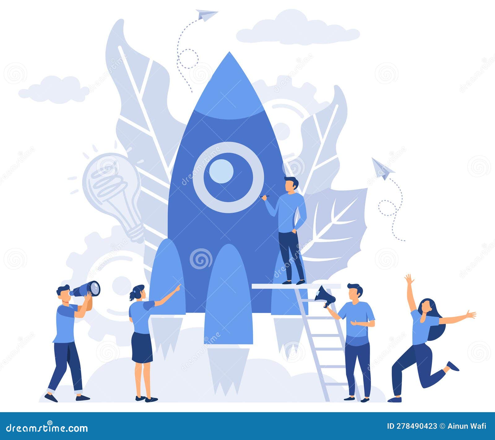 People are Building a Spaceship Rocket. Cohesive Teamwork in the ...