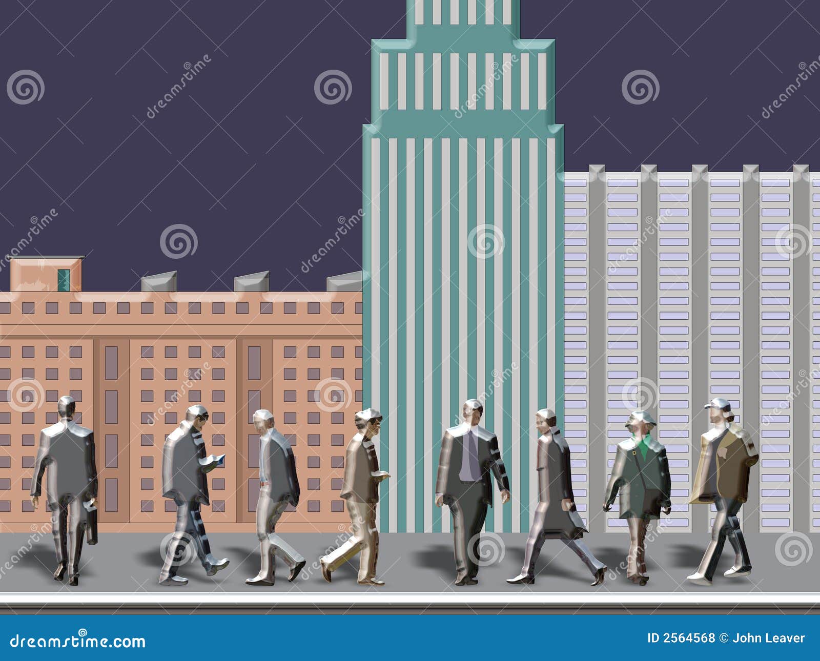 People With Buildings Picture. Image: 2564568