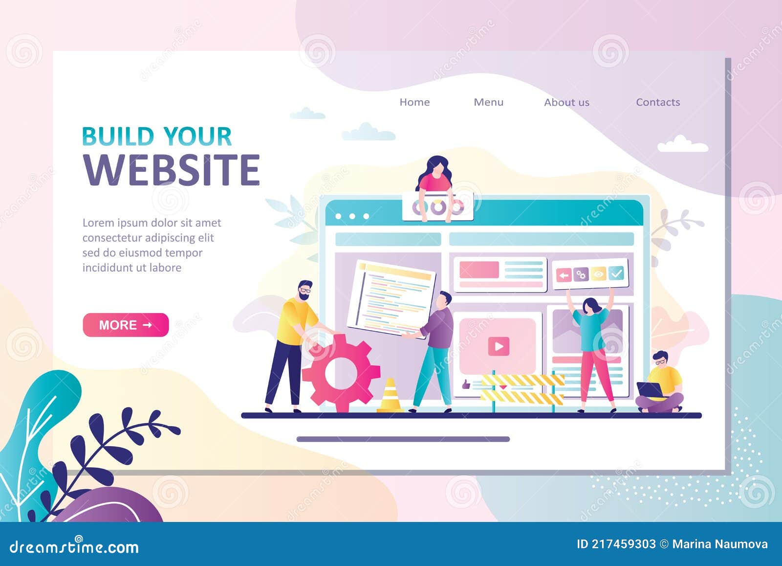 People Builds Website. Concept of Teamwork, Web Design and Development ... People Builds Website. Concept of Teamwork, Web Design and Development ...