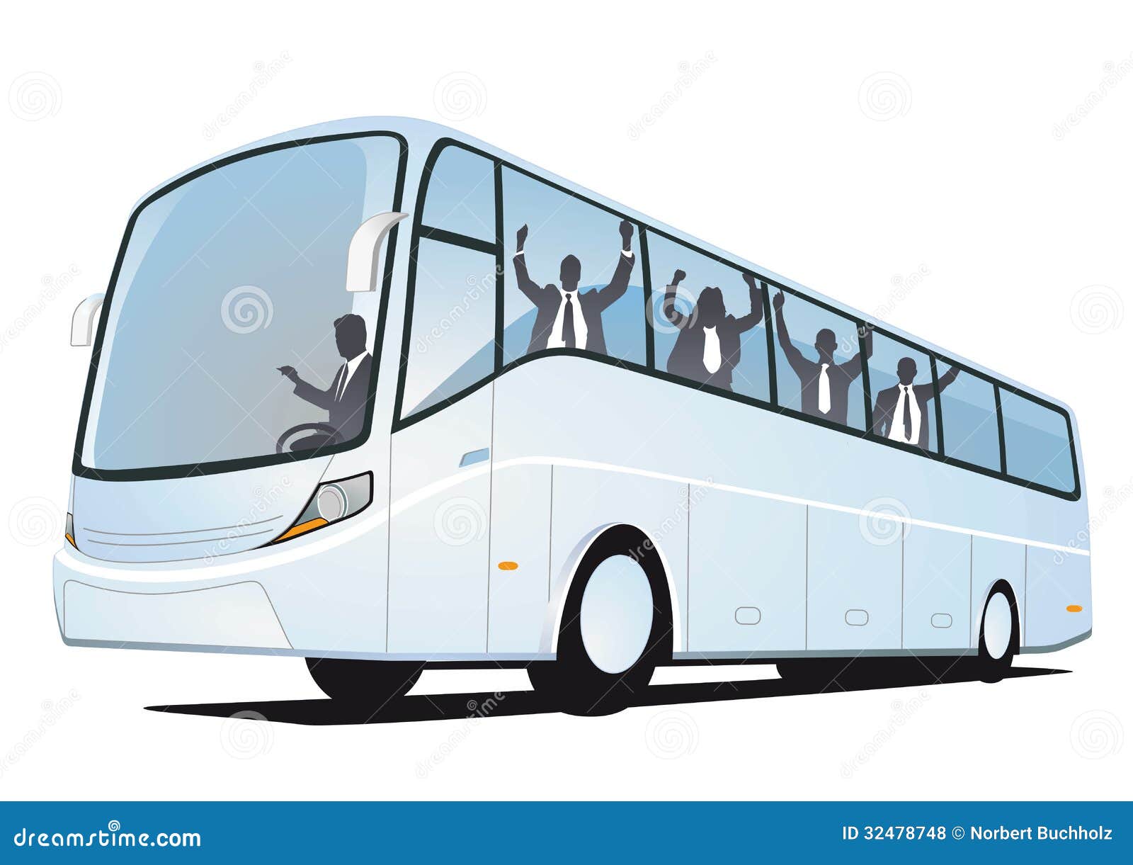 People Bus Windows Vector Illustration | CartoonDealer.com #32478748
