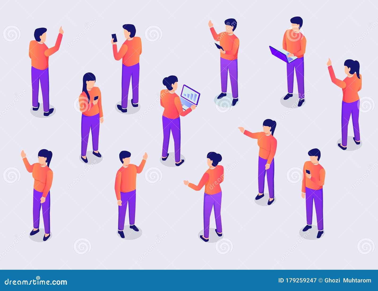 People Business Collection with Various Activity Working with Isometric ... People Business Collection with Various Activity Working with Isometric ...
