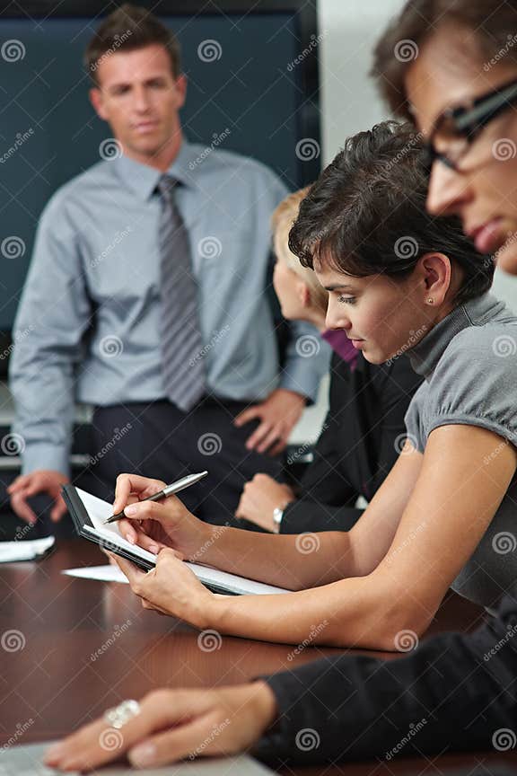 People on Business Training Stock Photo - Image of briefing, attractive ...