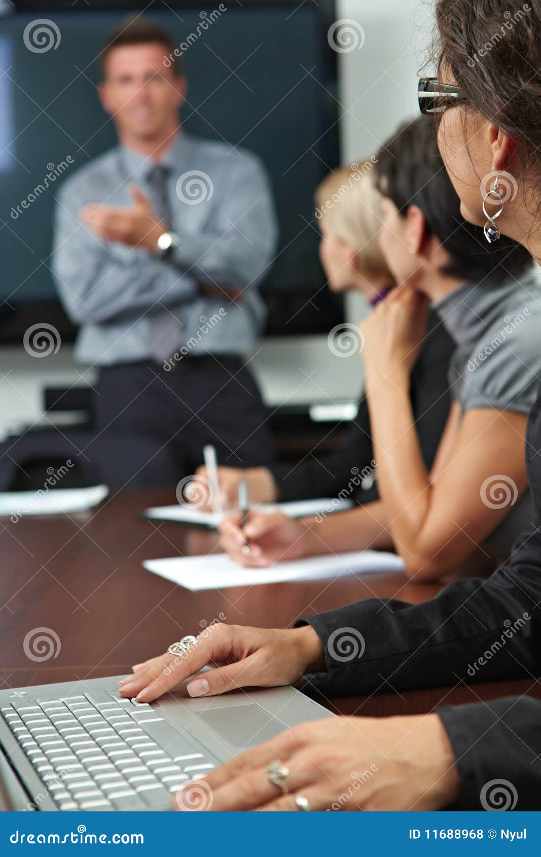 People on Business Training Stock Photo - Image of laptop, briefing ...