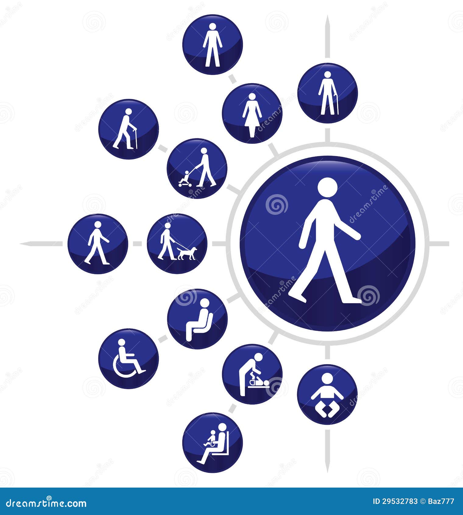 People Buttons stock vector. Illustration of button, pram - 29532783