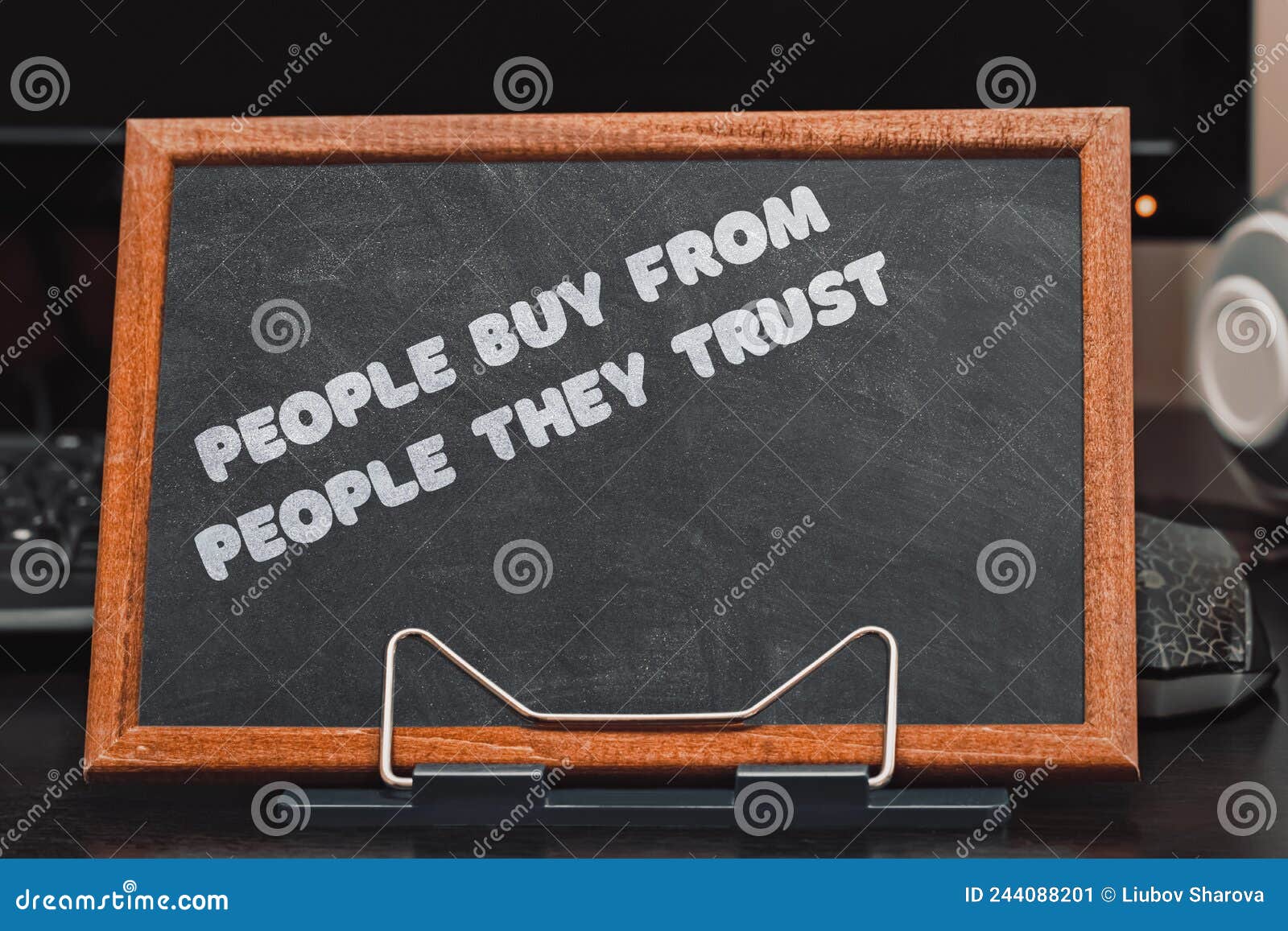 People Buy from People they Trust. Business Concept Stock Image - Image ...