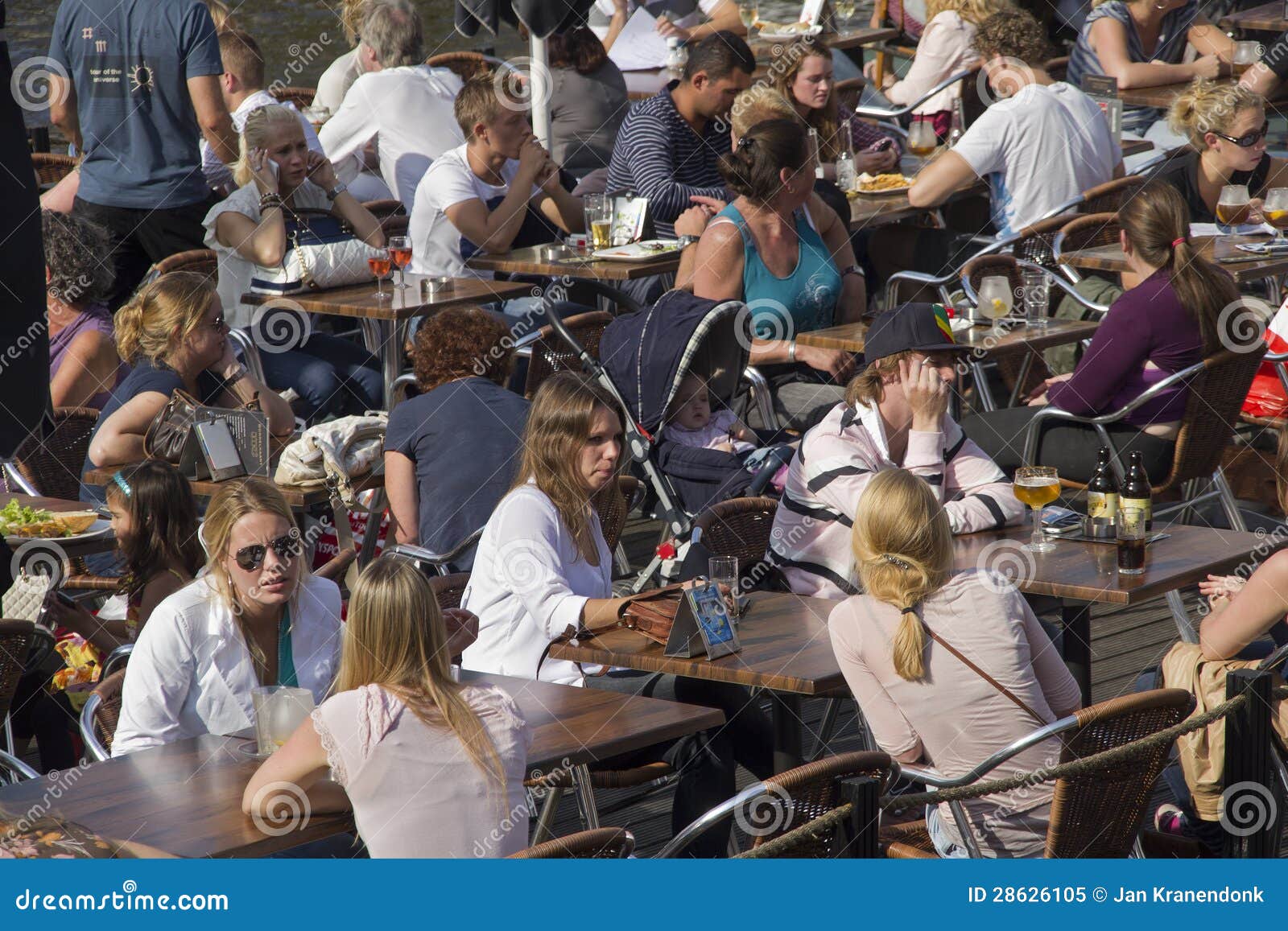 People at a Cafe editorial image. Image of terrace, young - 28626105