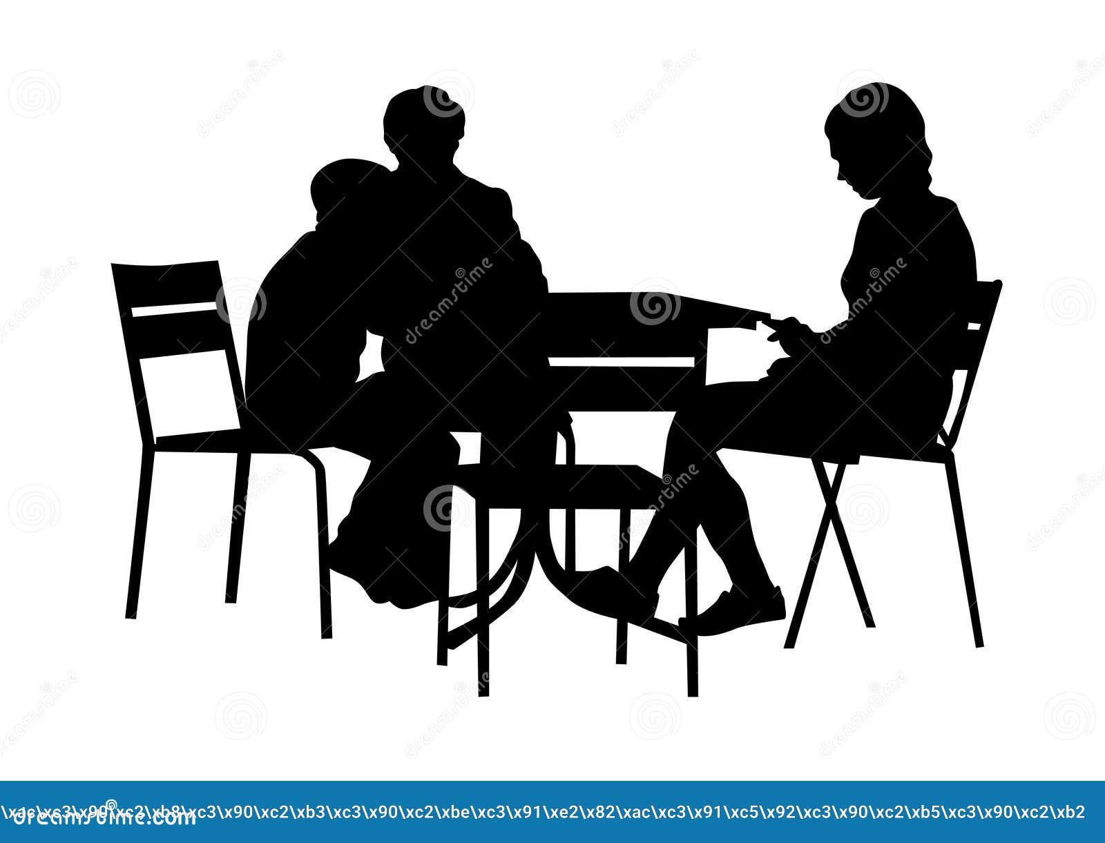 People in cafe two stock vector. Illustration of human - 130781616
