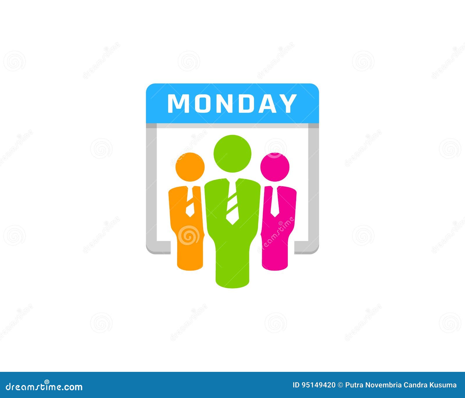 People Calendar Icon Logo Design Element Stock Vector - Illustration of ...